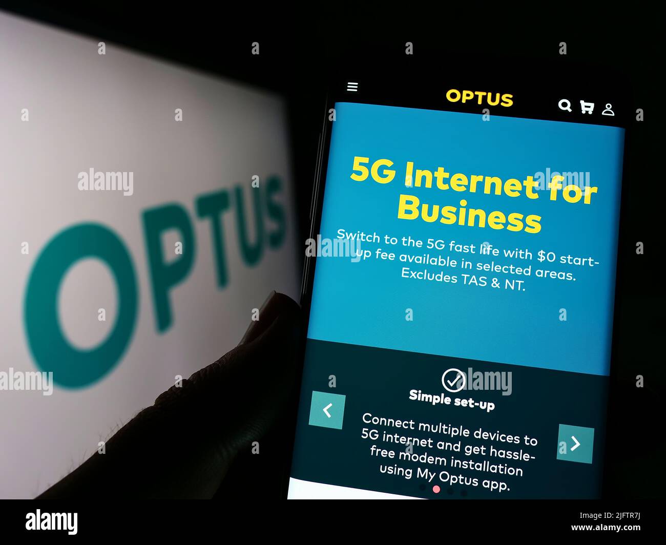 Optus singtel hi-res stock photography and images - Alamy