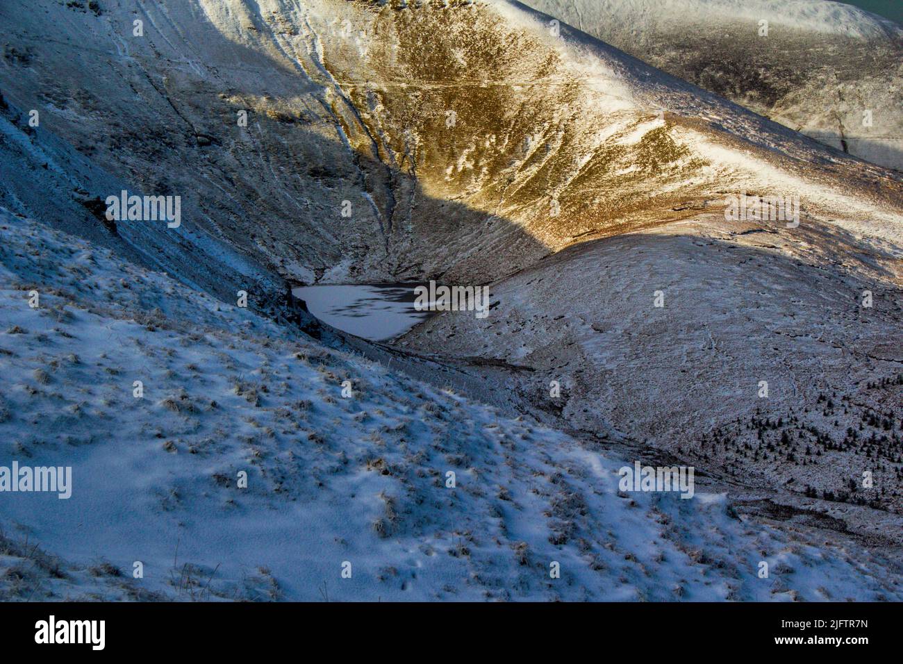 Small lake in the footstep of Galtymore Mountain in the Galtee ...