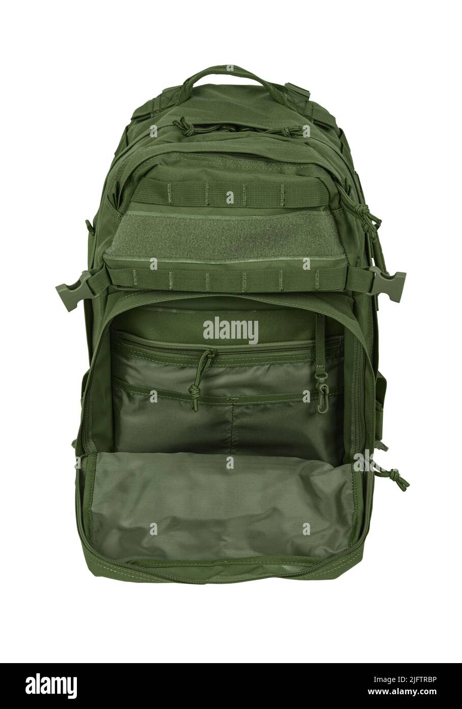 Modern tactical backpack with zippers and additional pockets. Large ...