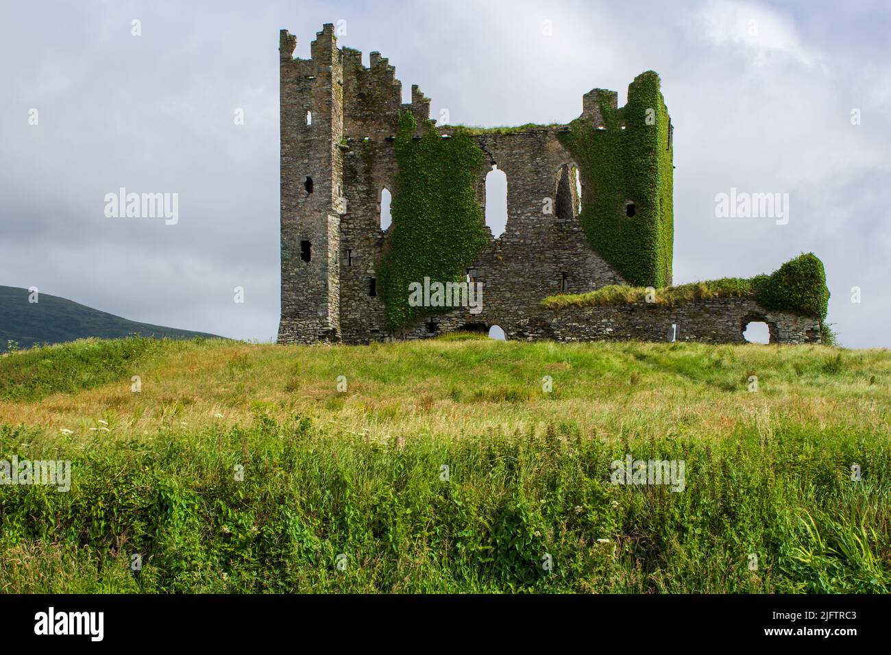 The castle is located on a grassy hill facing the sea 3km from ...