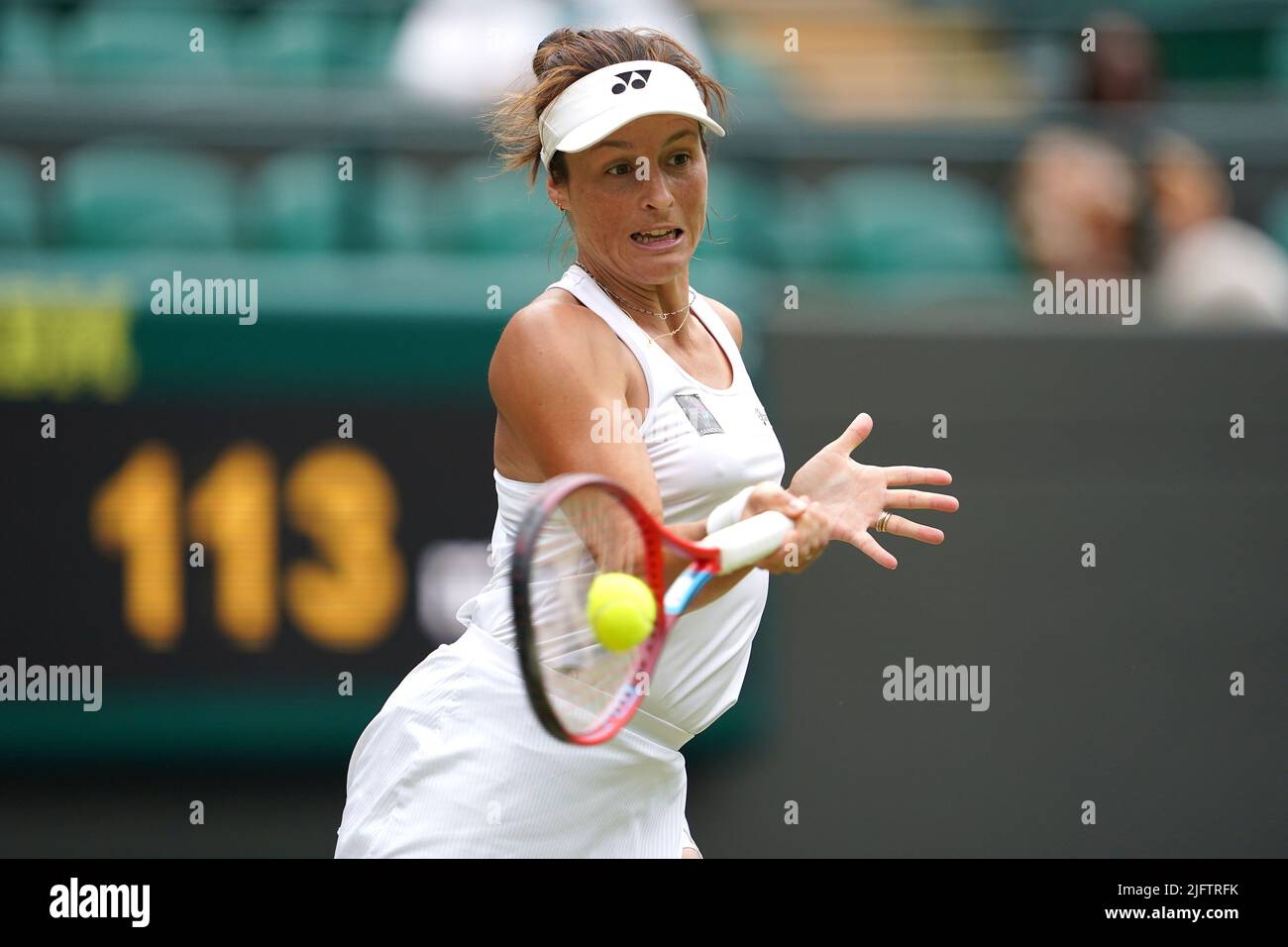 Germany's Tatjana Maria in action against Jule Niemeier in the quarter ...