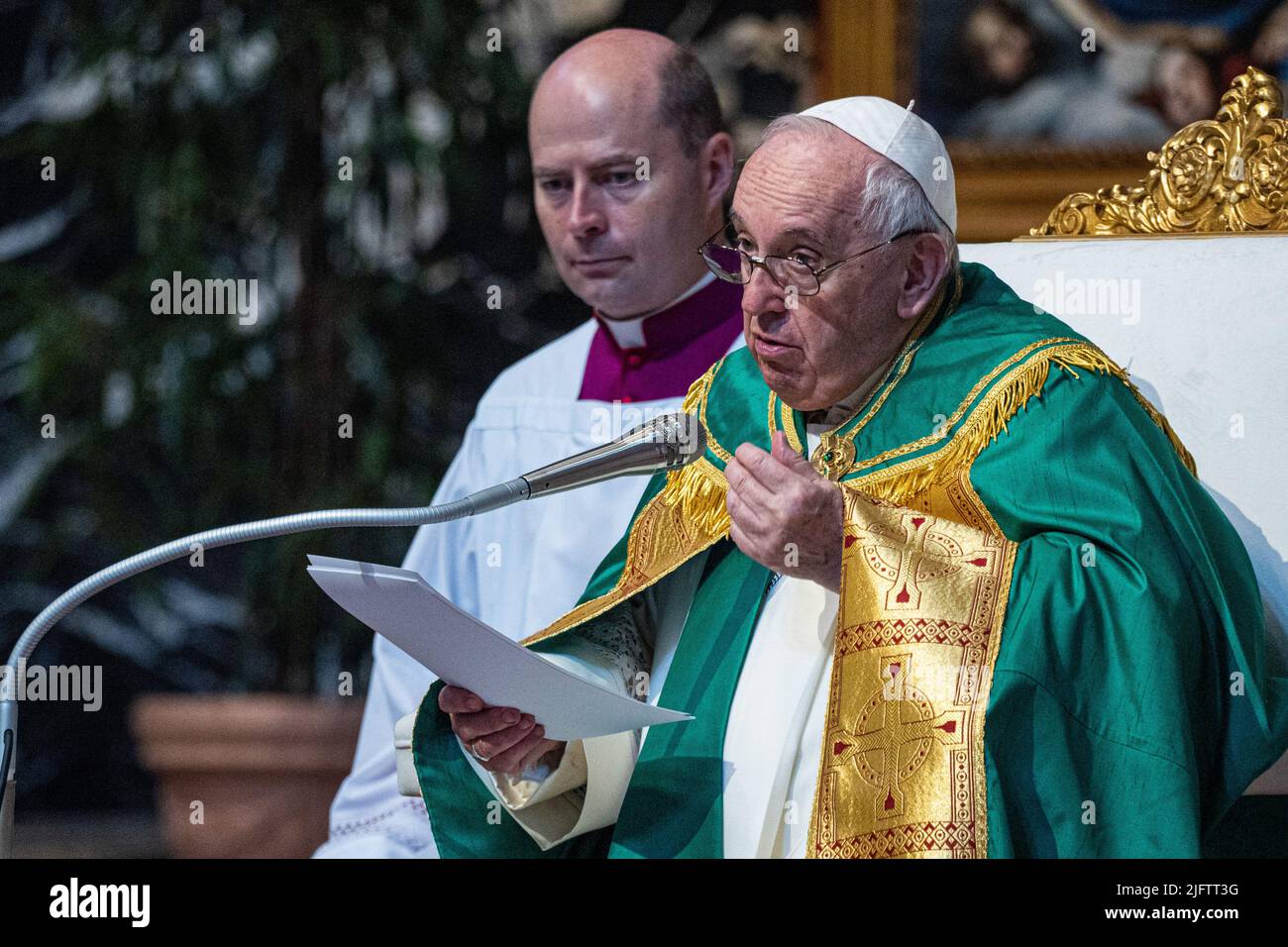 Pope Francis Delivers Speeches During The Mass For The Congolese Community Pope Francis Leads A
