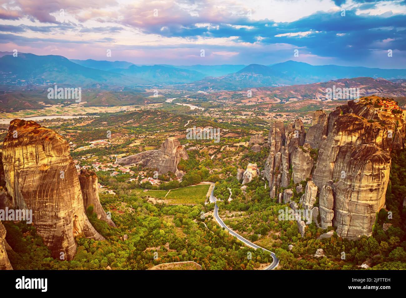 Meteora rocks, Greece Stock Photo - Alamy