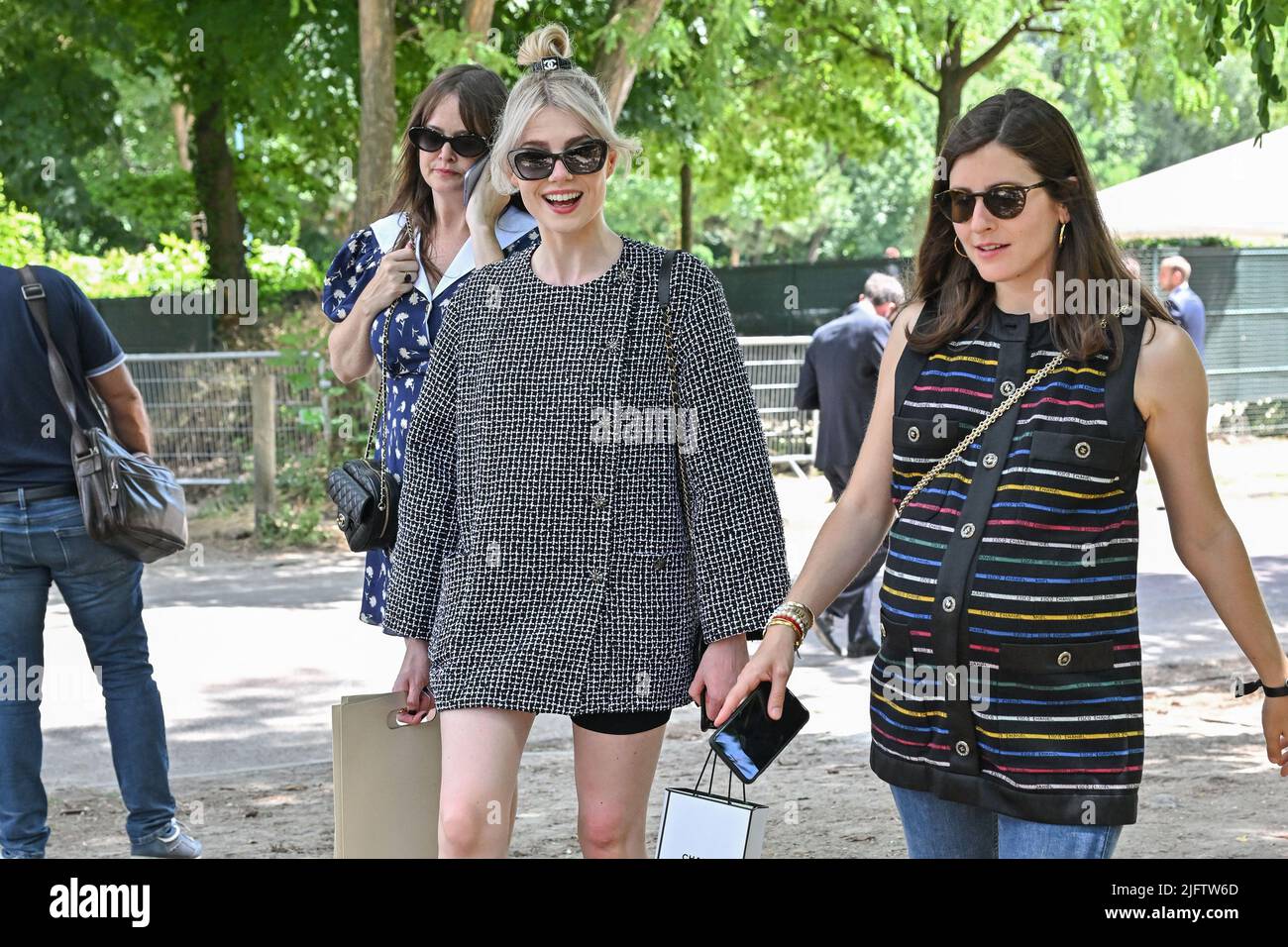Paris, France, July 5, 2022. Lucy Boynton attending the Chanel show ...
