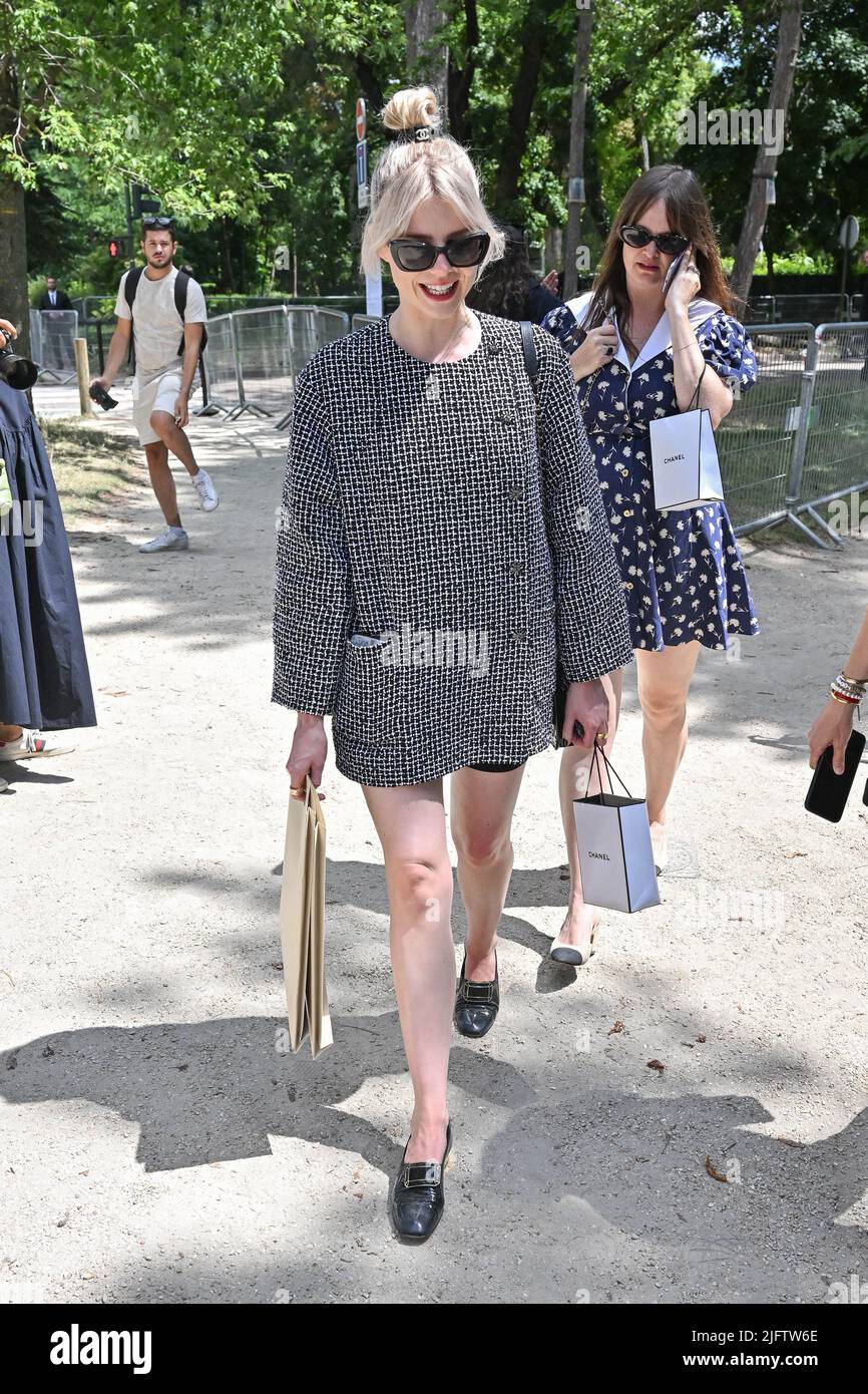 Paris, France, July 5, 2022. Lucy Boynton attending the Chanel show ...