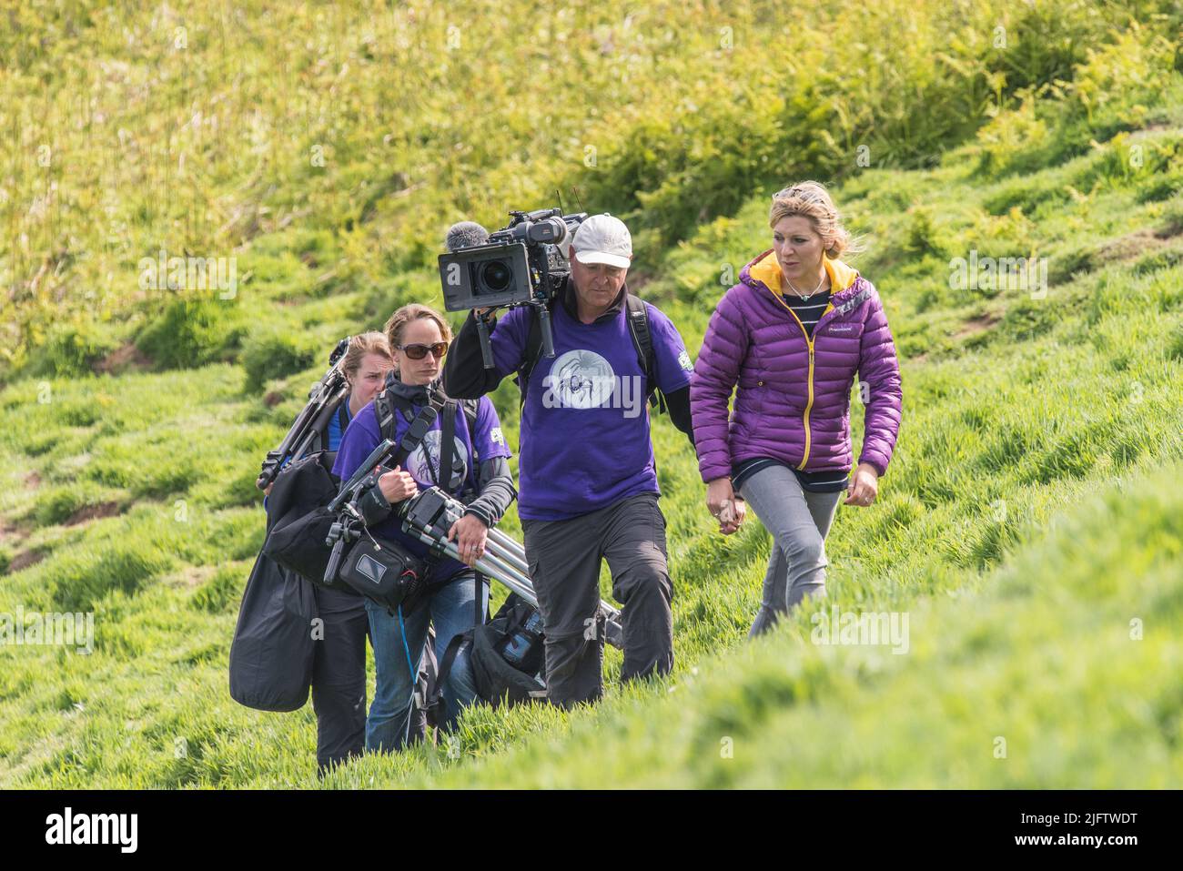 Naomi Wilkinson and film crew filiming an episode of Naomi's Nightmares ...