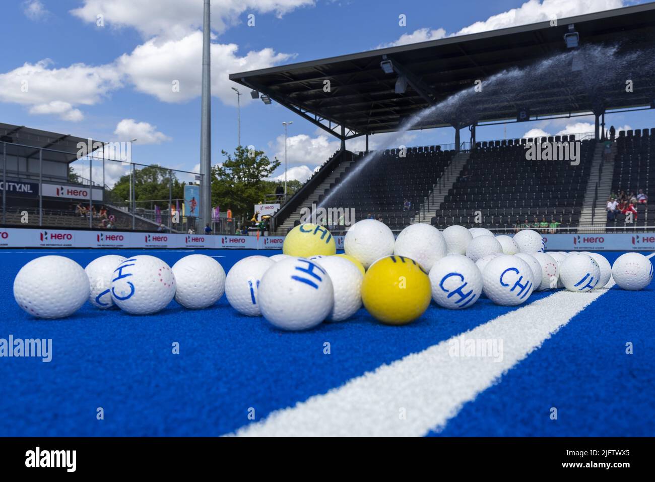 Amsterdam. July 5, 2022, AMSTERDAM - Ballen Chile during the match ...