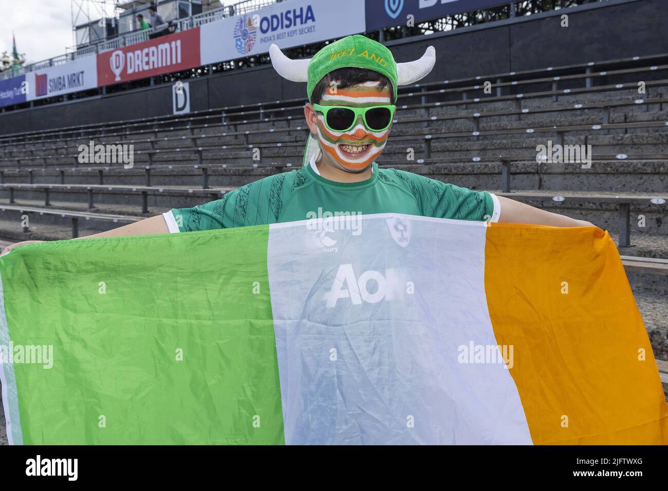 Amsterdam. July 5, 2022, AMSTERDAM - Youthful supporter Ireland during ...