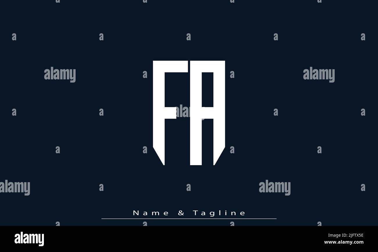 Alphabet letters Initials Monogram logo FA , AF Stock Vector Image ...