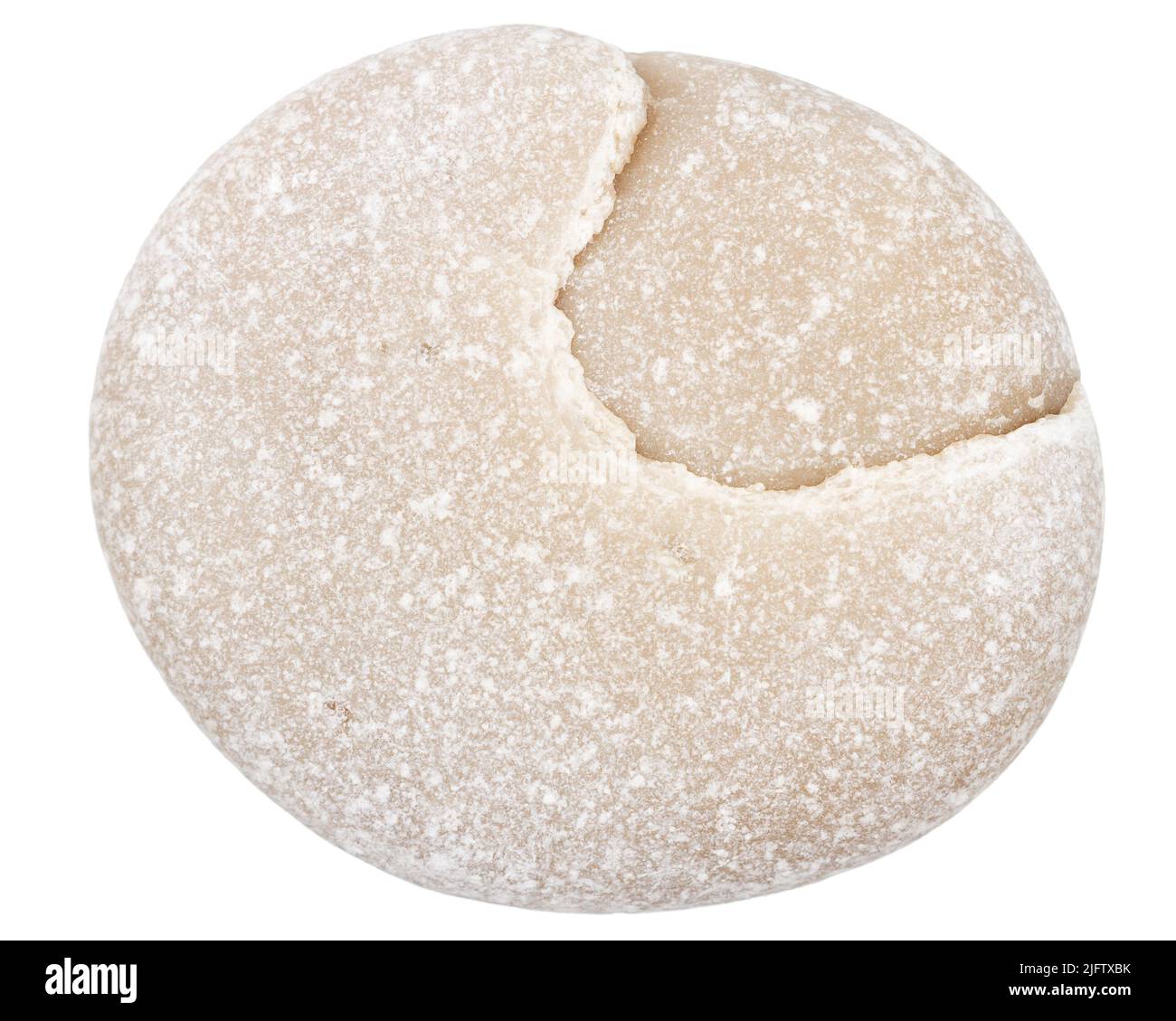 Top view of single gray pebble isolated on white background Stock Photo ...