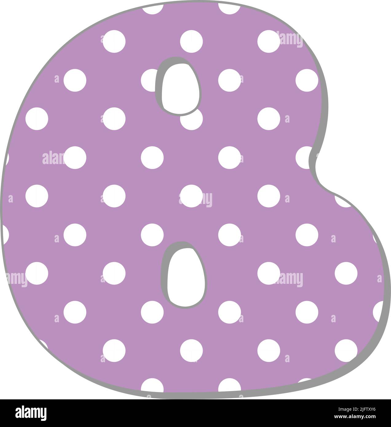 Polka dot letter.Pastel polka dots font. Hand drawn letter design for ...