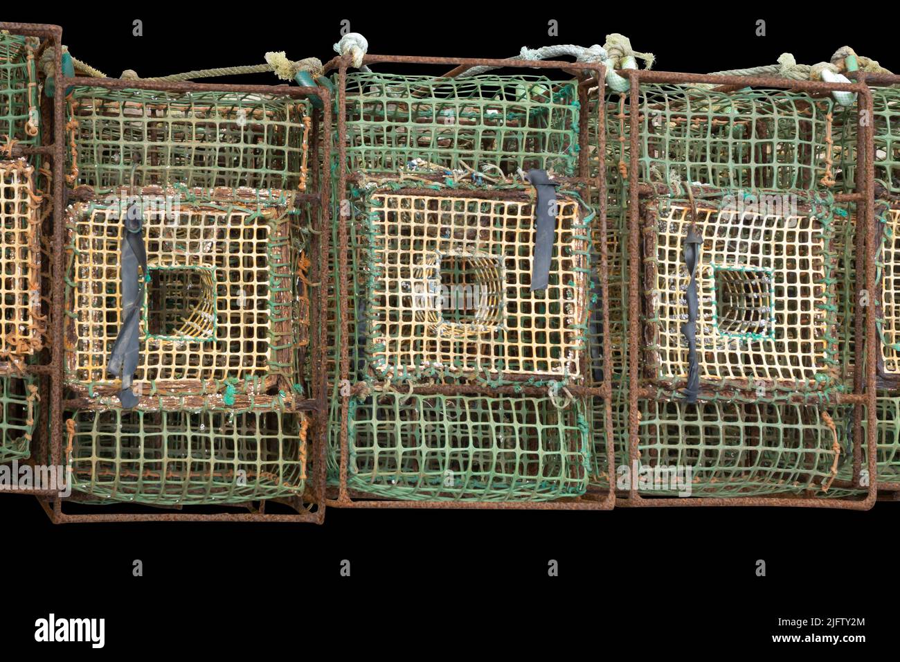 Wire lobster traps hi-res stock photography and images - Alamy