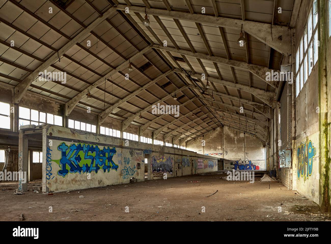 Abandoned factory building, France Stock Photo - Alamy