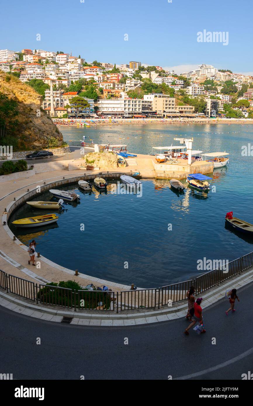Ulcinj, Montenegro - June 4, 2022: Ulcinj town, the southernmost city ...
