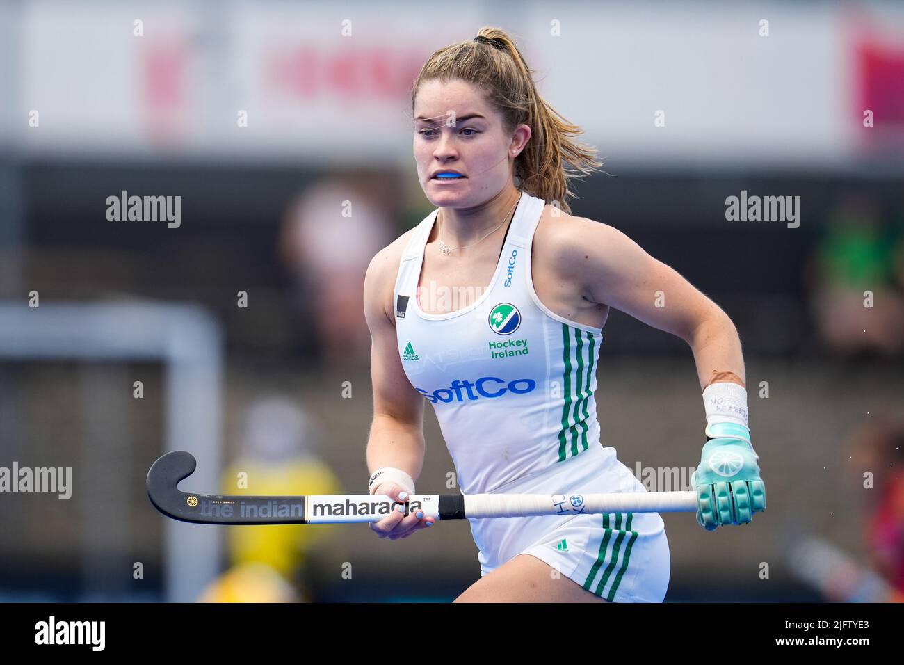 AMSTELVEEN, NETHERLANDS - JULY 5: Sarah Torrans of Ireland during the ...