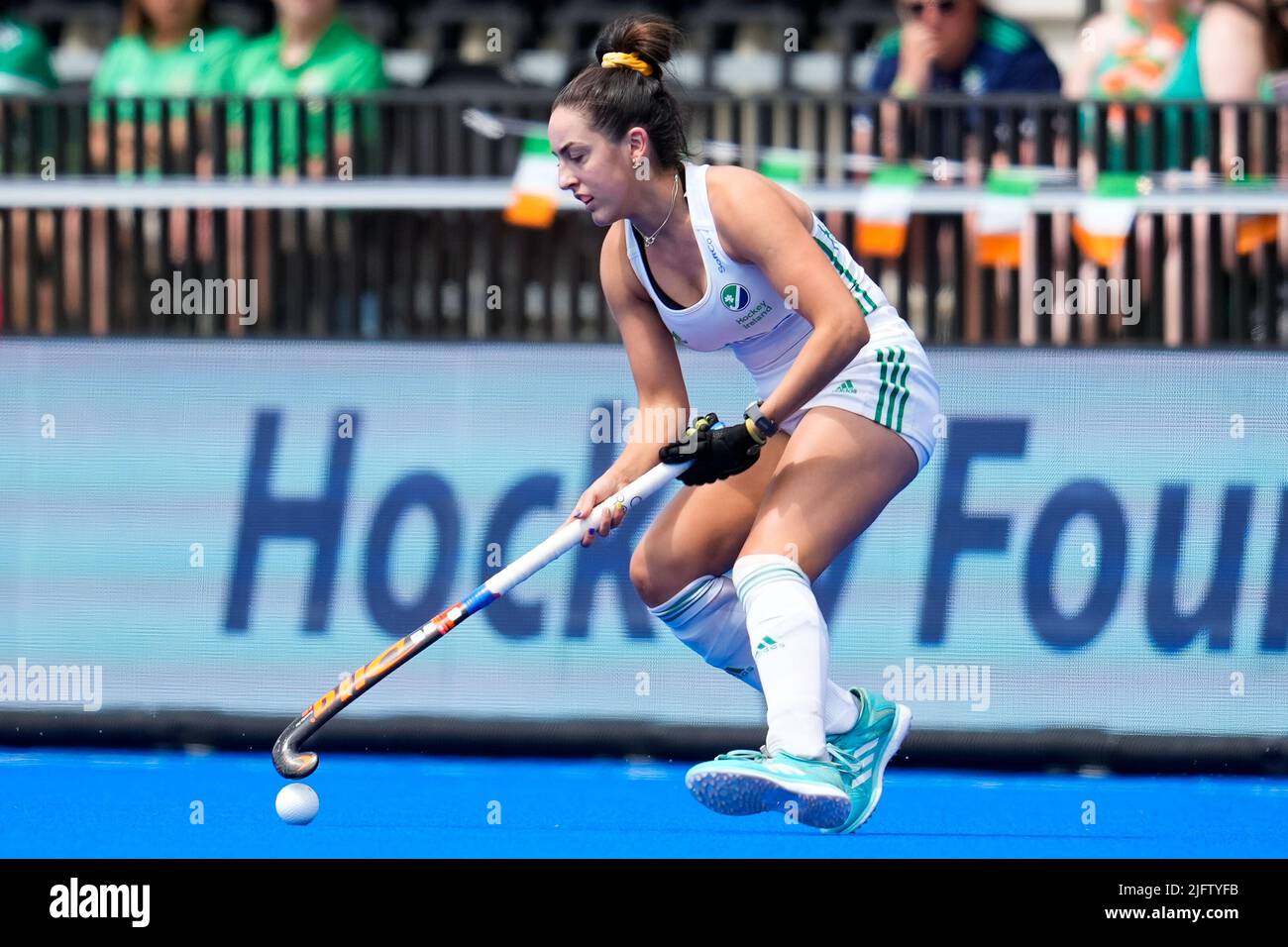 AMSTELVEEN, NETHERLANDS - JULY 5: Hannah Mcloughlin of Ireland during ...
