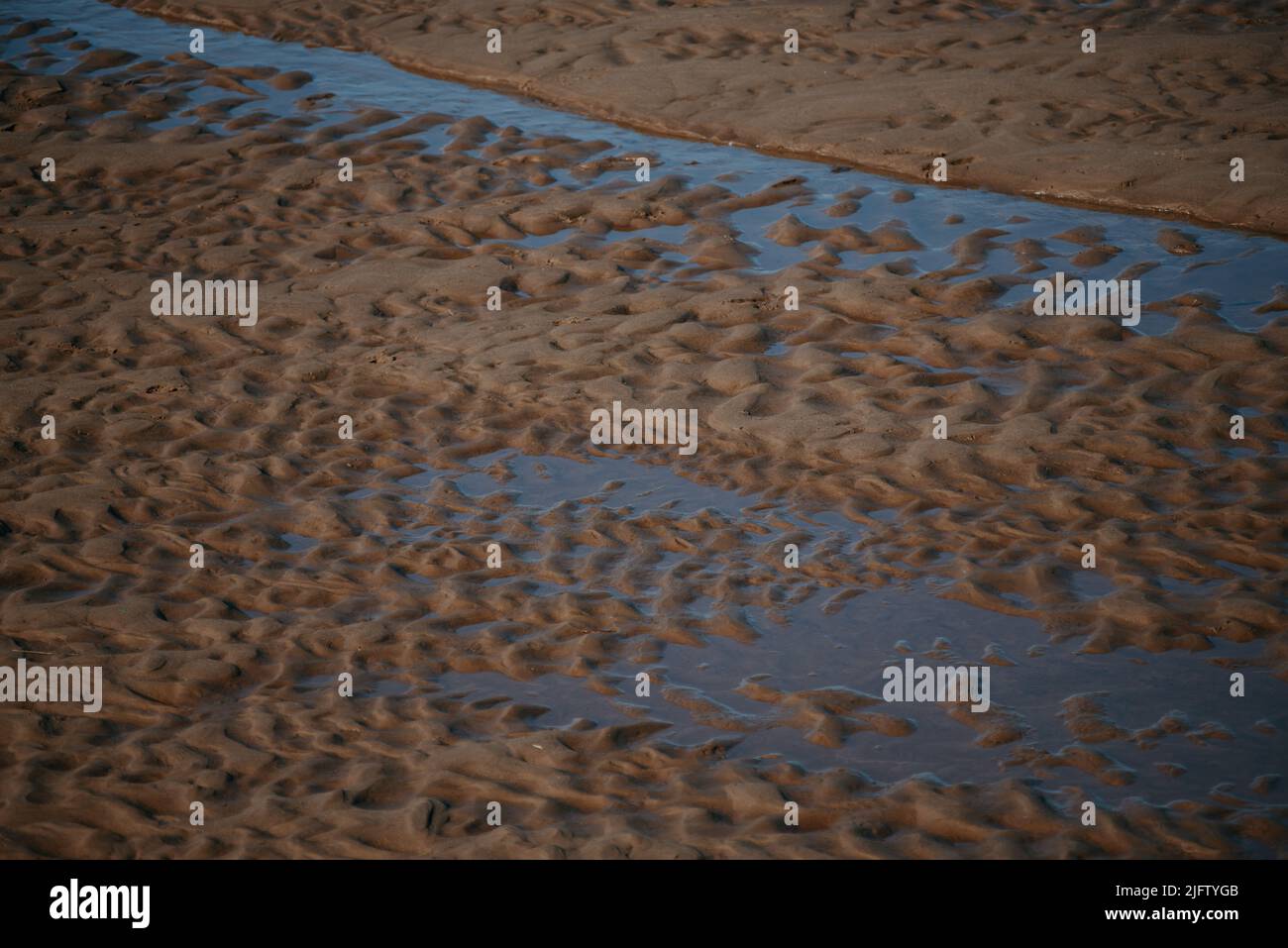 River shallowing. Sandy bottom after the waste of water Stock Photo - Alamy