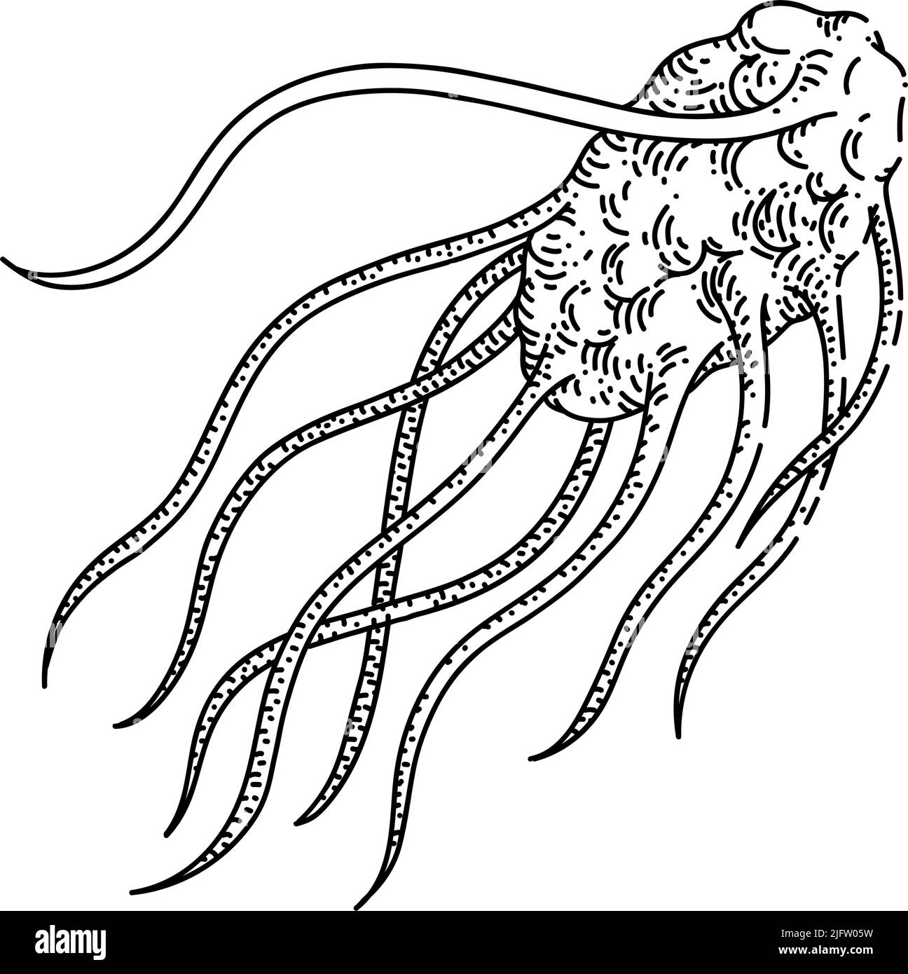 bacteria cell sketch hand drawn vector Stock Vector Image & Art - Alamy