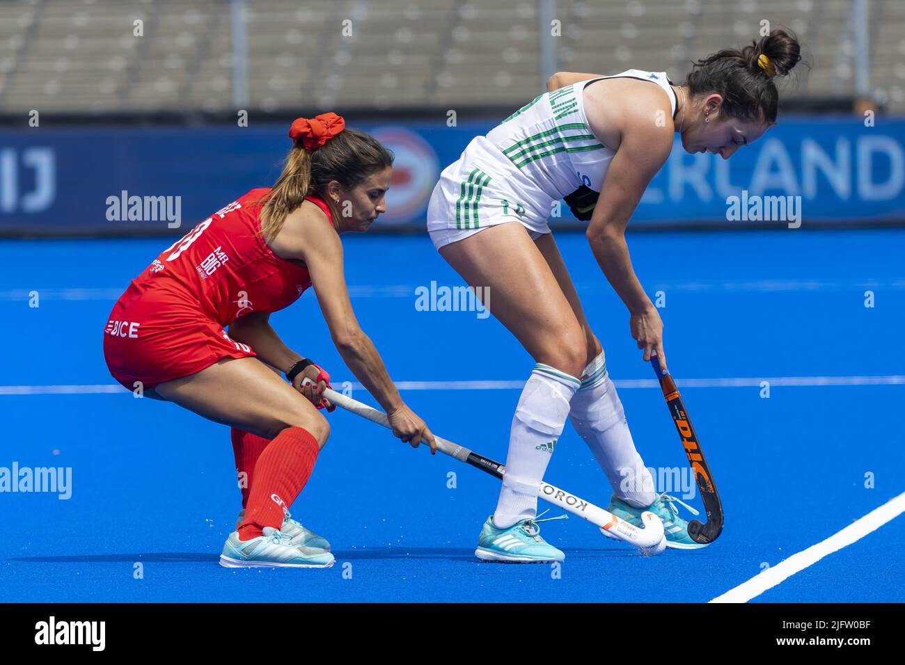 AMSTERDAM - Manuela Urroz (CHI) (l) and Hannah McLoughlin (IRL) during ...
