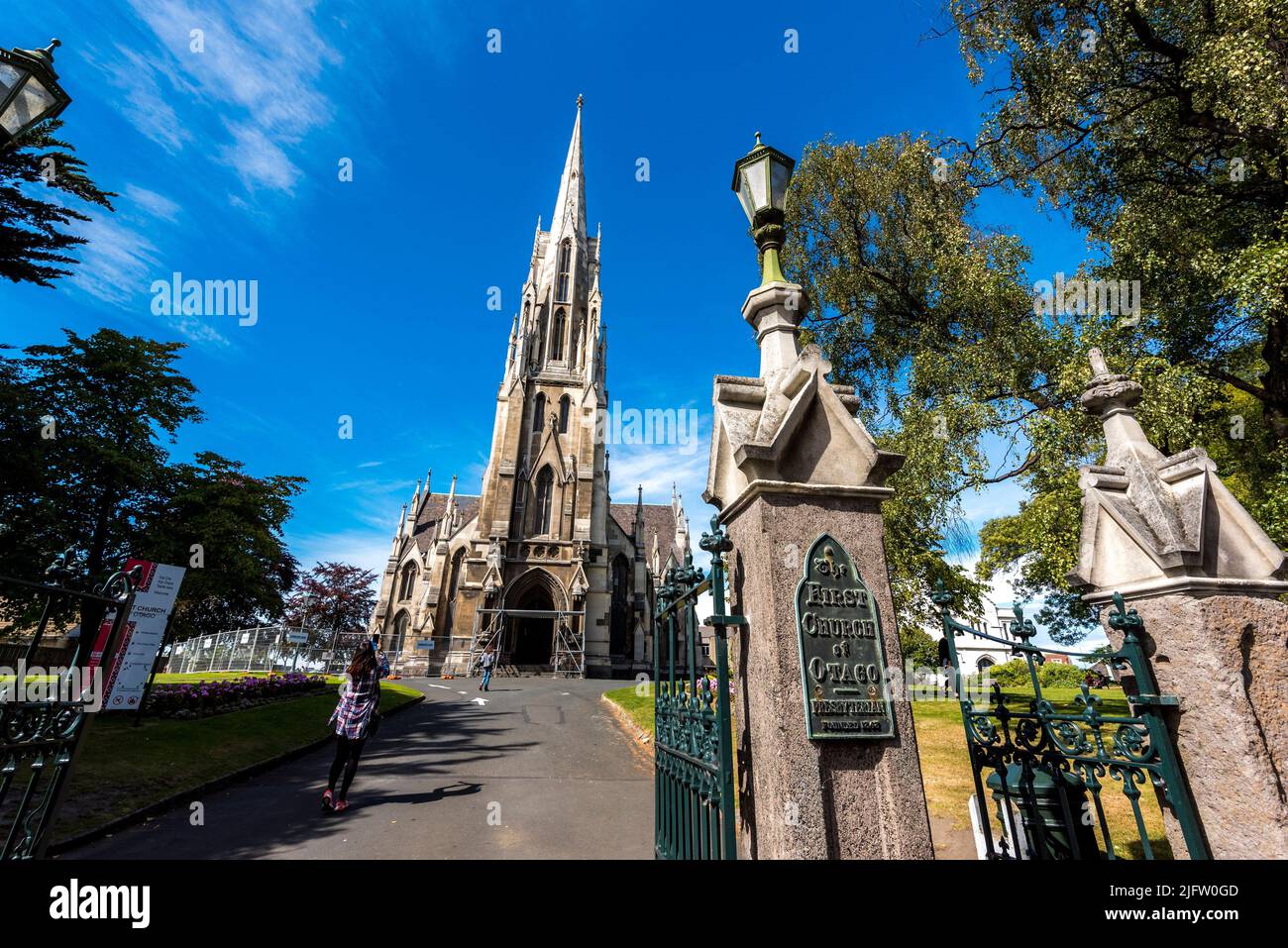 First church dunedin south island hi-res stock photography and images ...