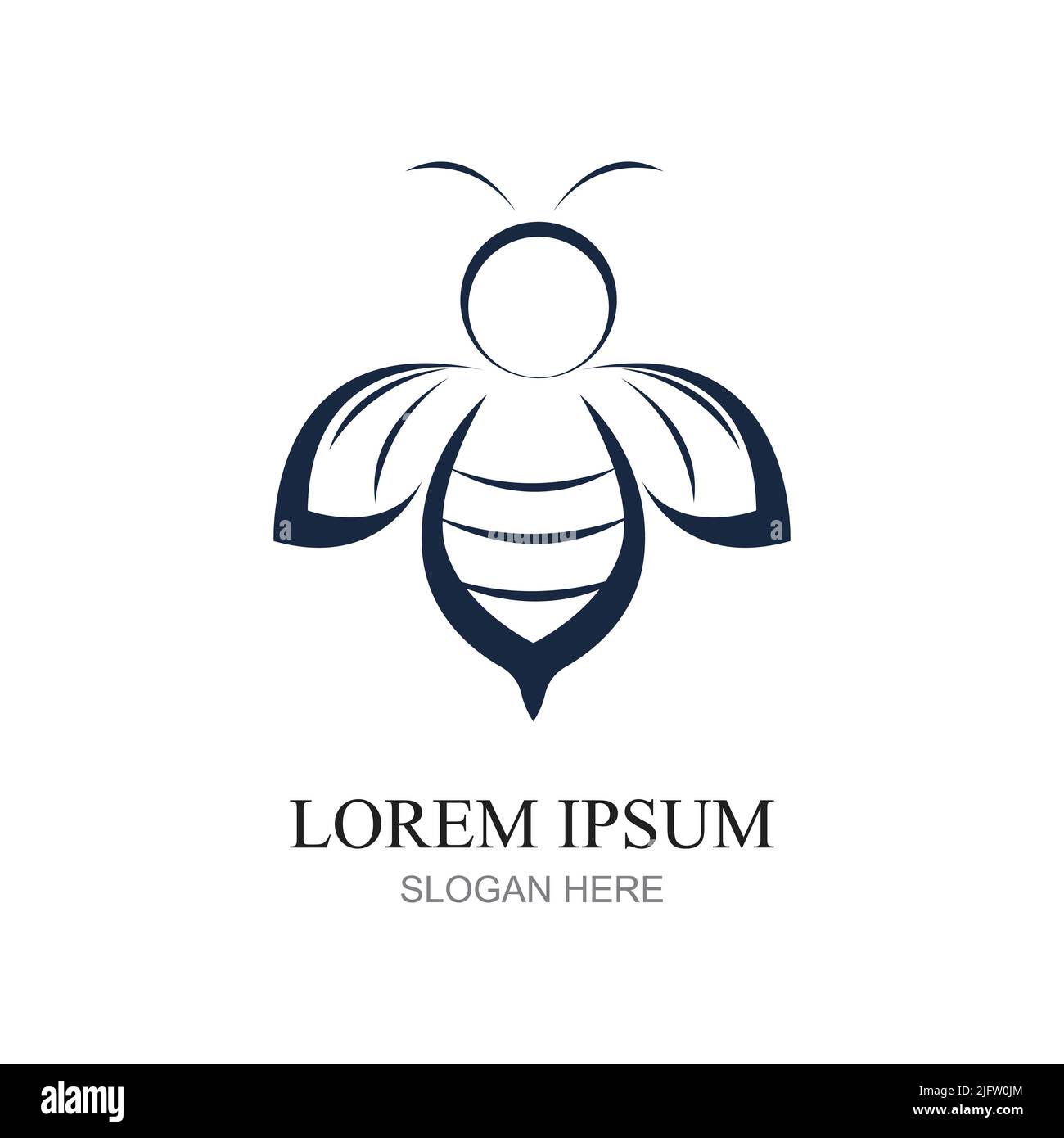 bee logo and symbol Stock Vector Image & Art - Alamy