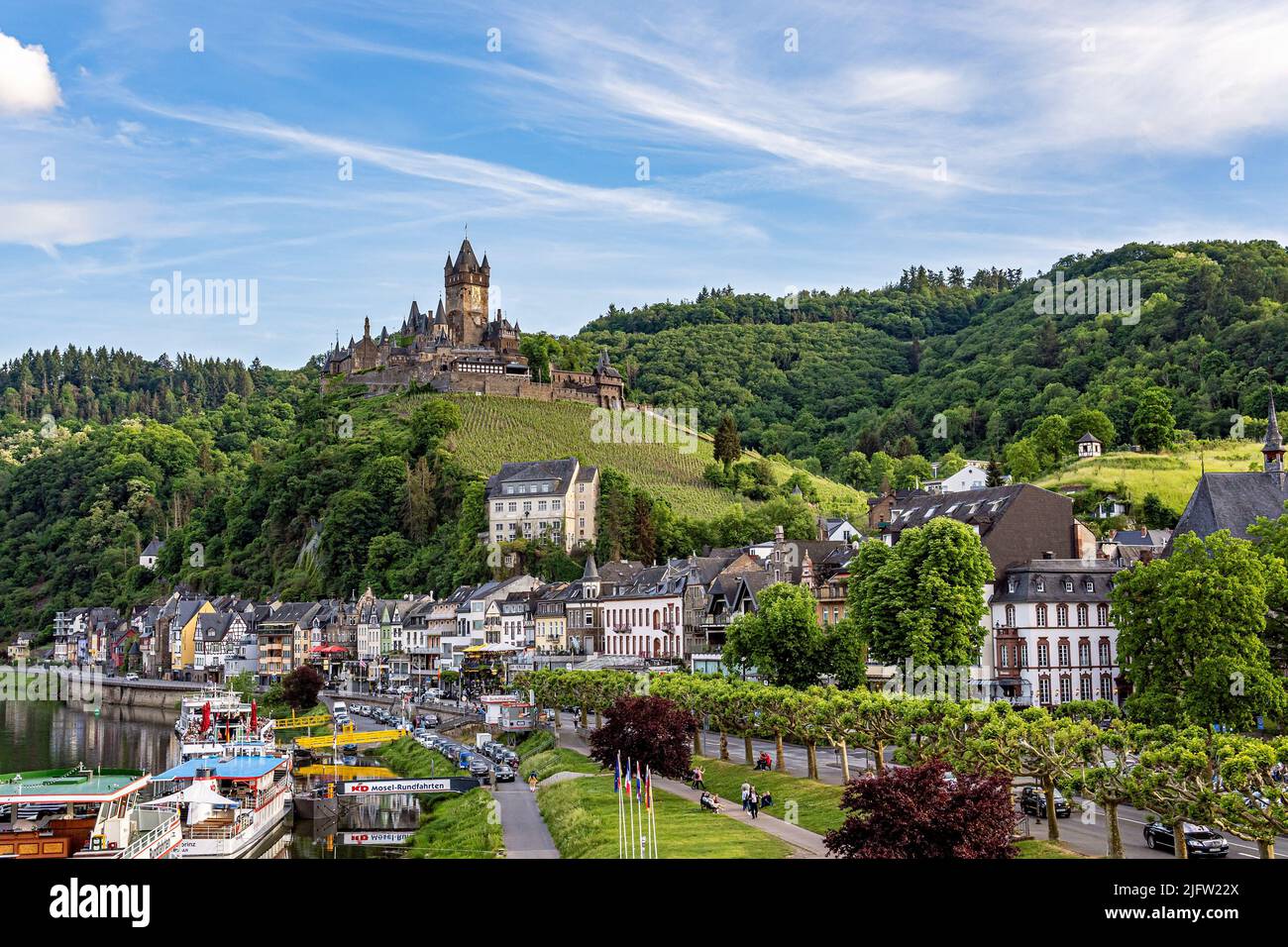 Cochem, Rhineland-Palatinate, Germany - 21 May 2022 Cochem and the ...