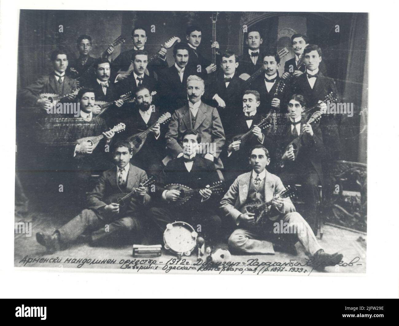 Armenian Mandolin Orchestra - 1912 Stock Photo - Alamy