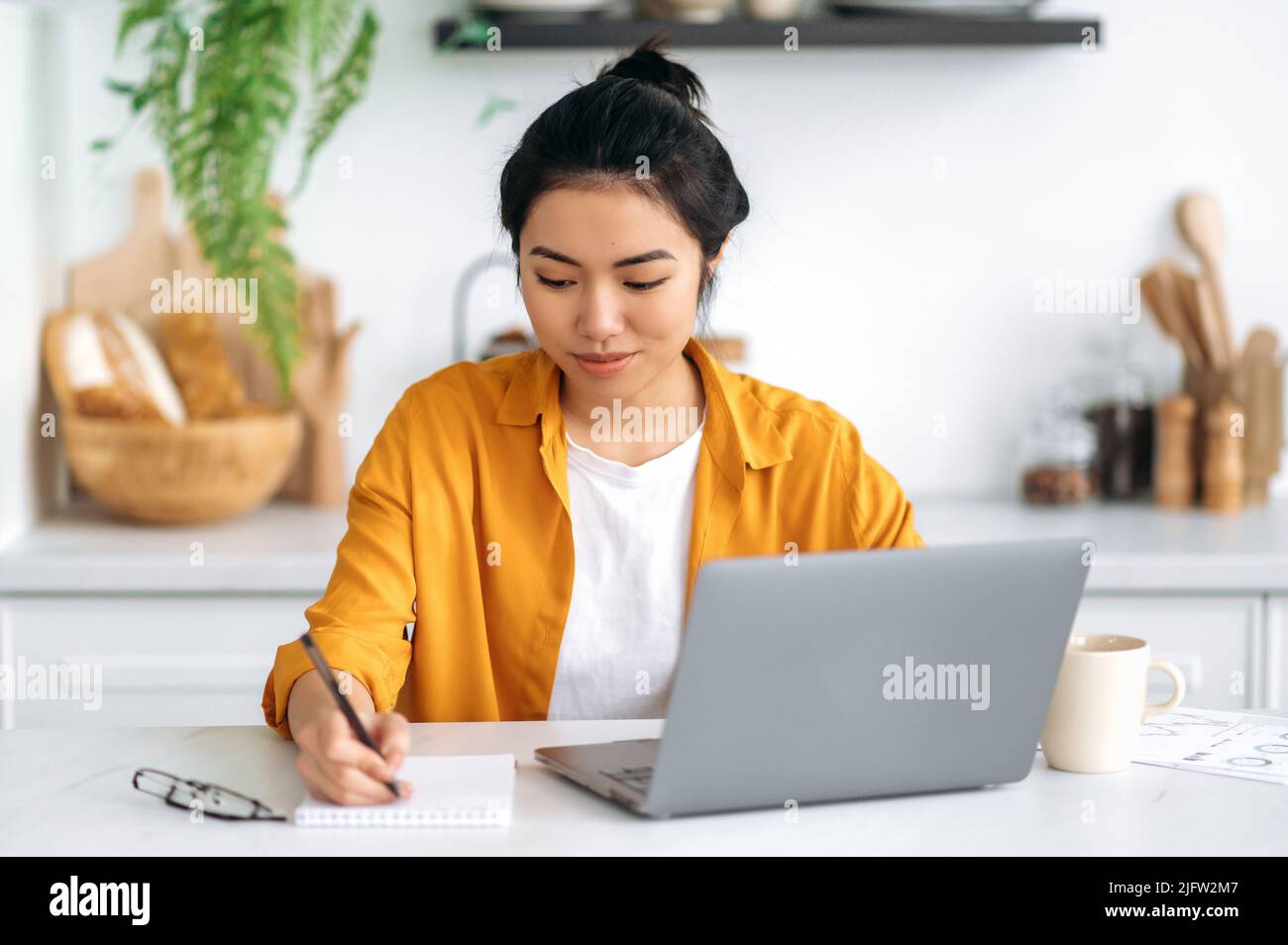 Positive pretty Chinese girl, student, freelancer, creative designer ...