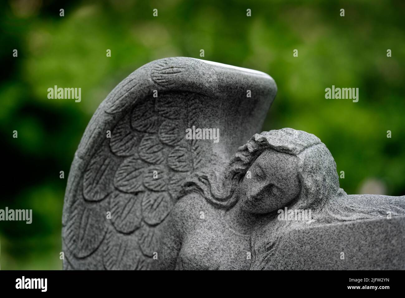 Sculpture of Angel with wings representing love faith and spiritual ...