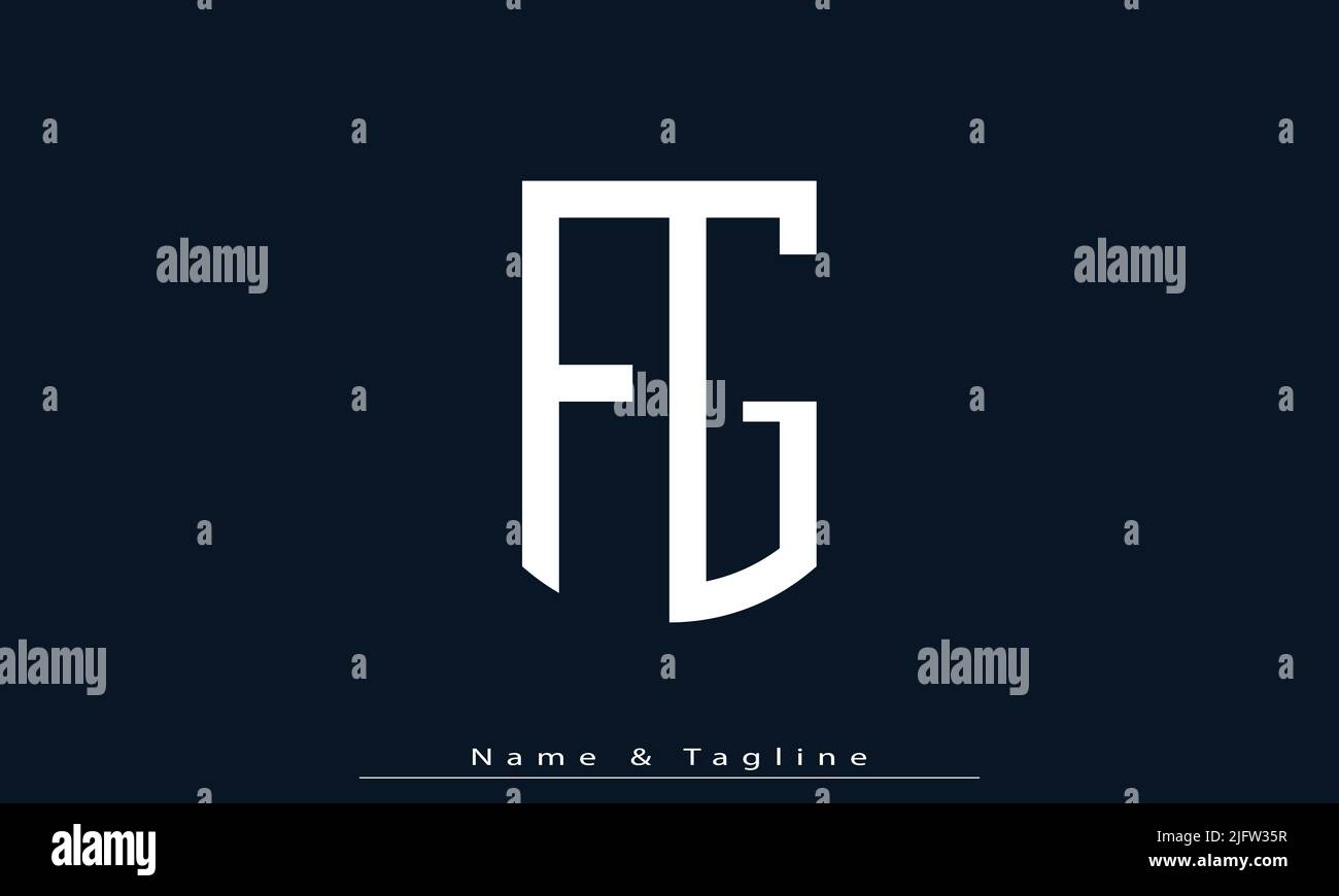 Alphabet letters Initials Monogram logo FG , GF Stock Vector Image ...