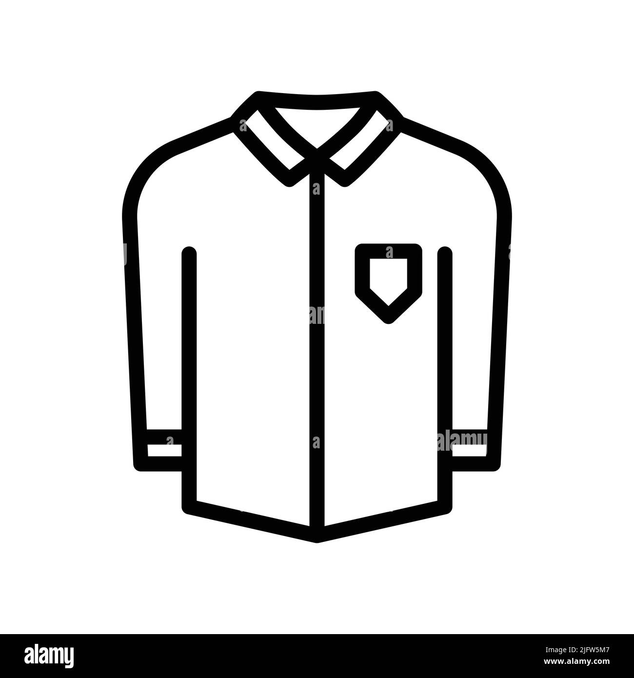Long sleeve shirt icon. Suitable for clothes icon. line icon style ...