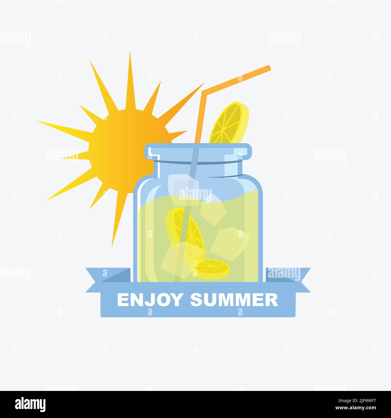 Background lemonade ice in Stock Vector Images - Alamy