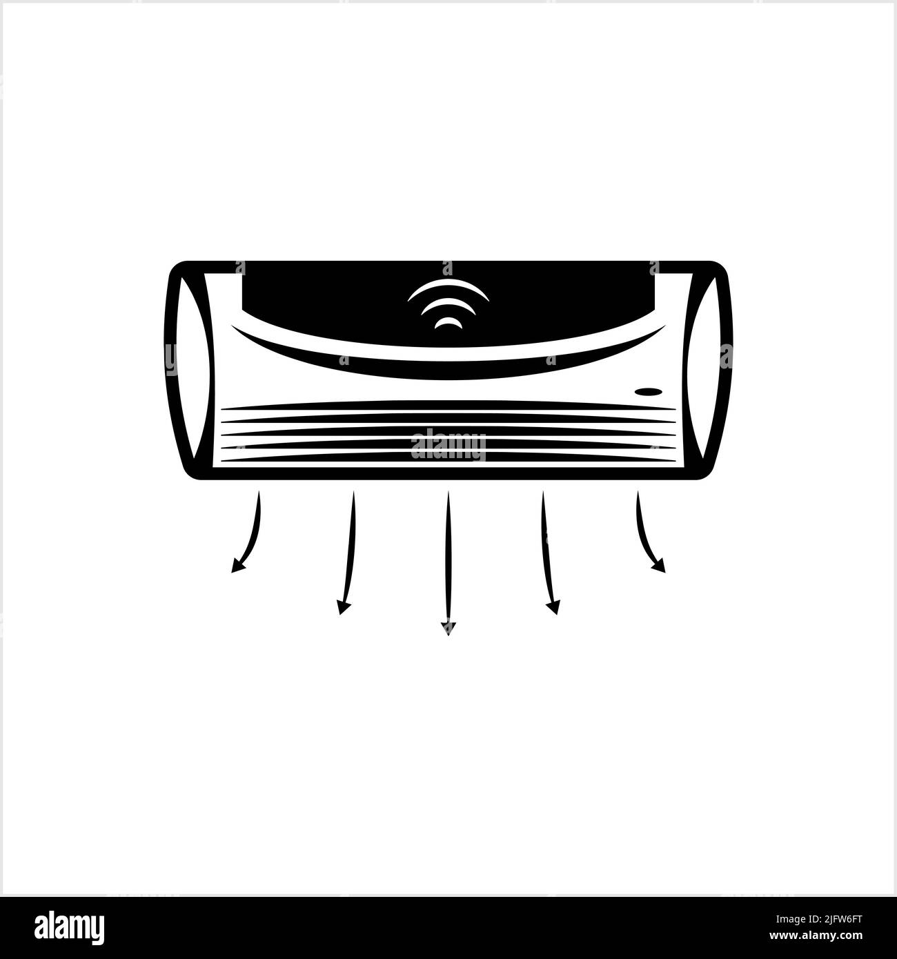 Air Conditioner Icon, Air Conditioner Vector Art Illustration Stock ...