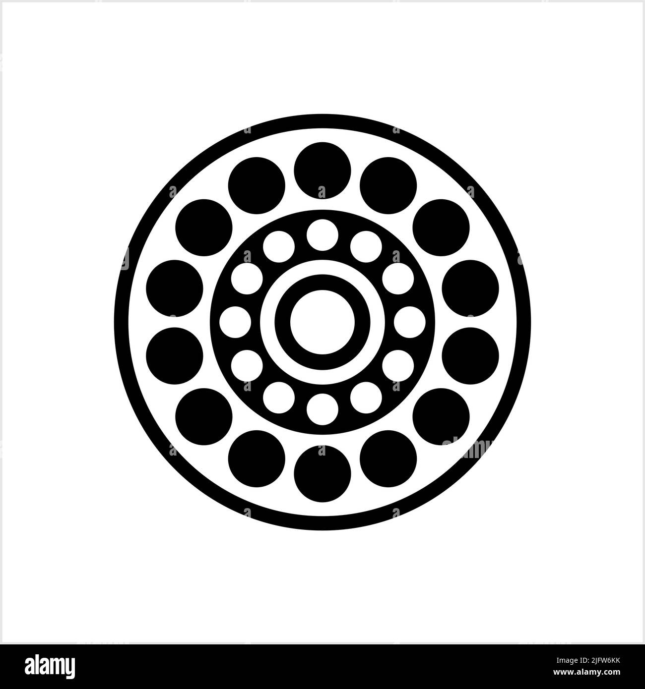 Bearing Icon, Ball Bearing Icon Vector Art Illustration Stock Vector ...