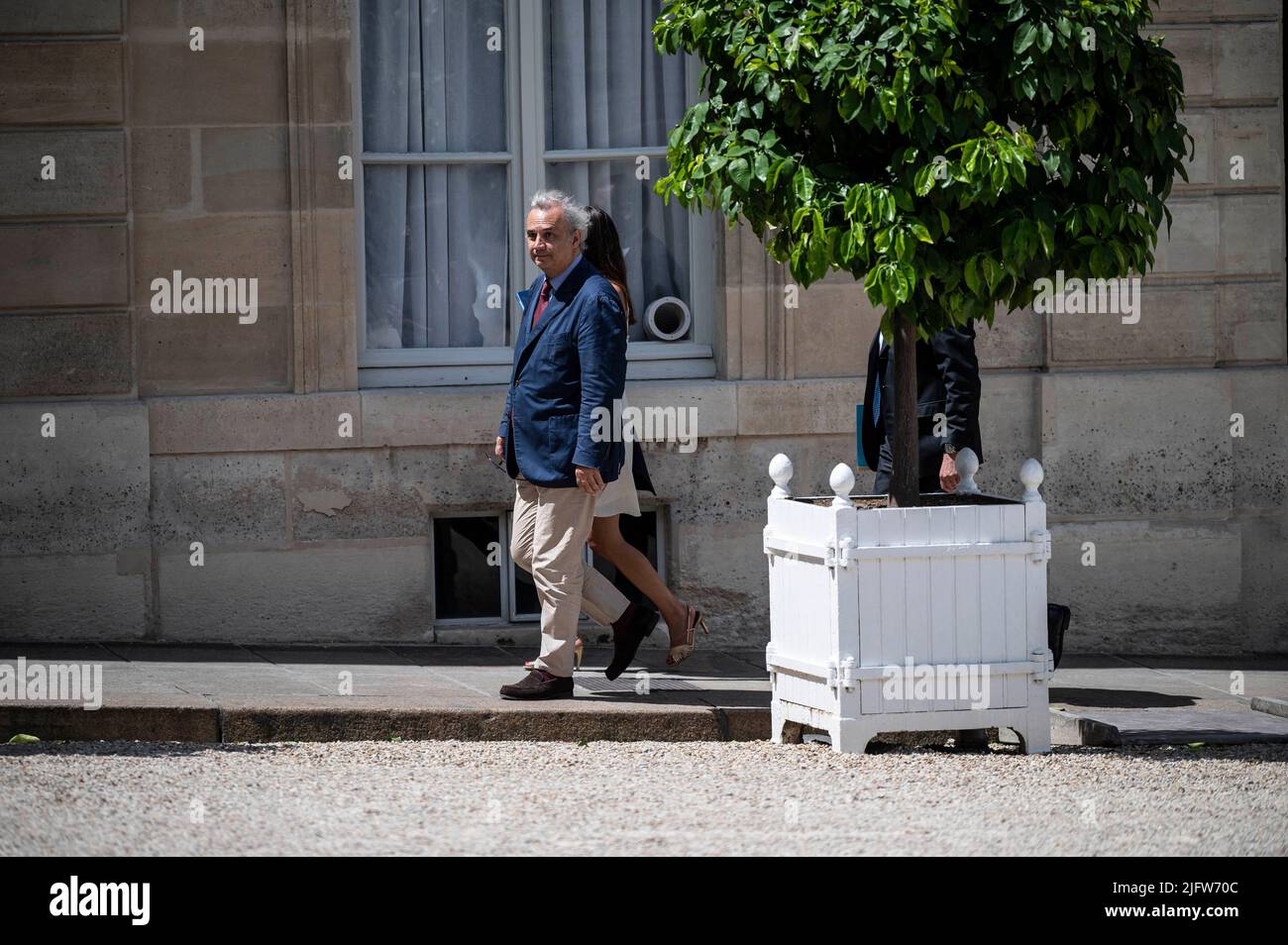 Paris, France, on July 5, 2022. Bruno Roger Petit, Alice Ruffo and ...