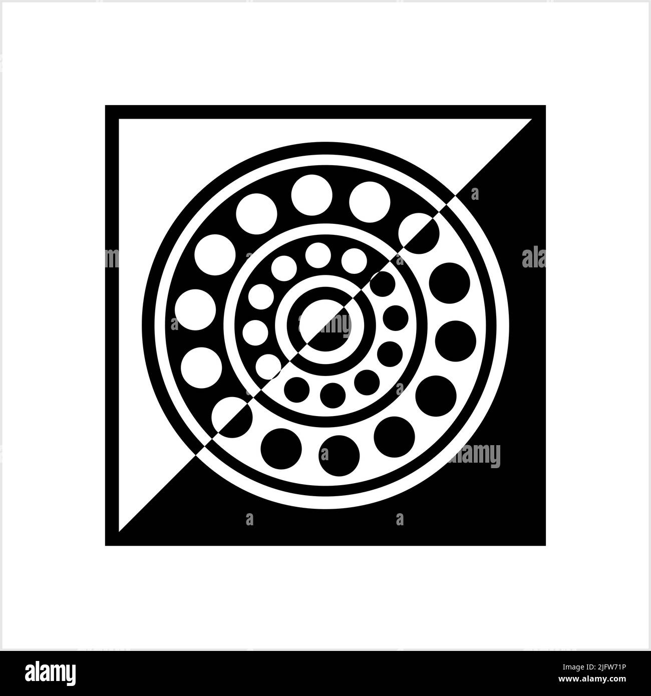 Bearing Icon, Ball Bearing Icon Vector Art Illustration Stock Vector ...