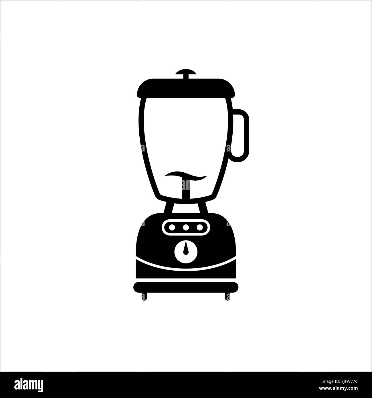 Blender Mixer Icon, Kitchen Home Electric Appliance Vector Art ...