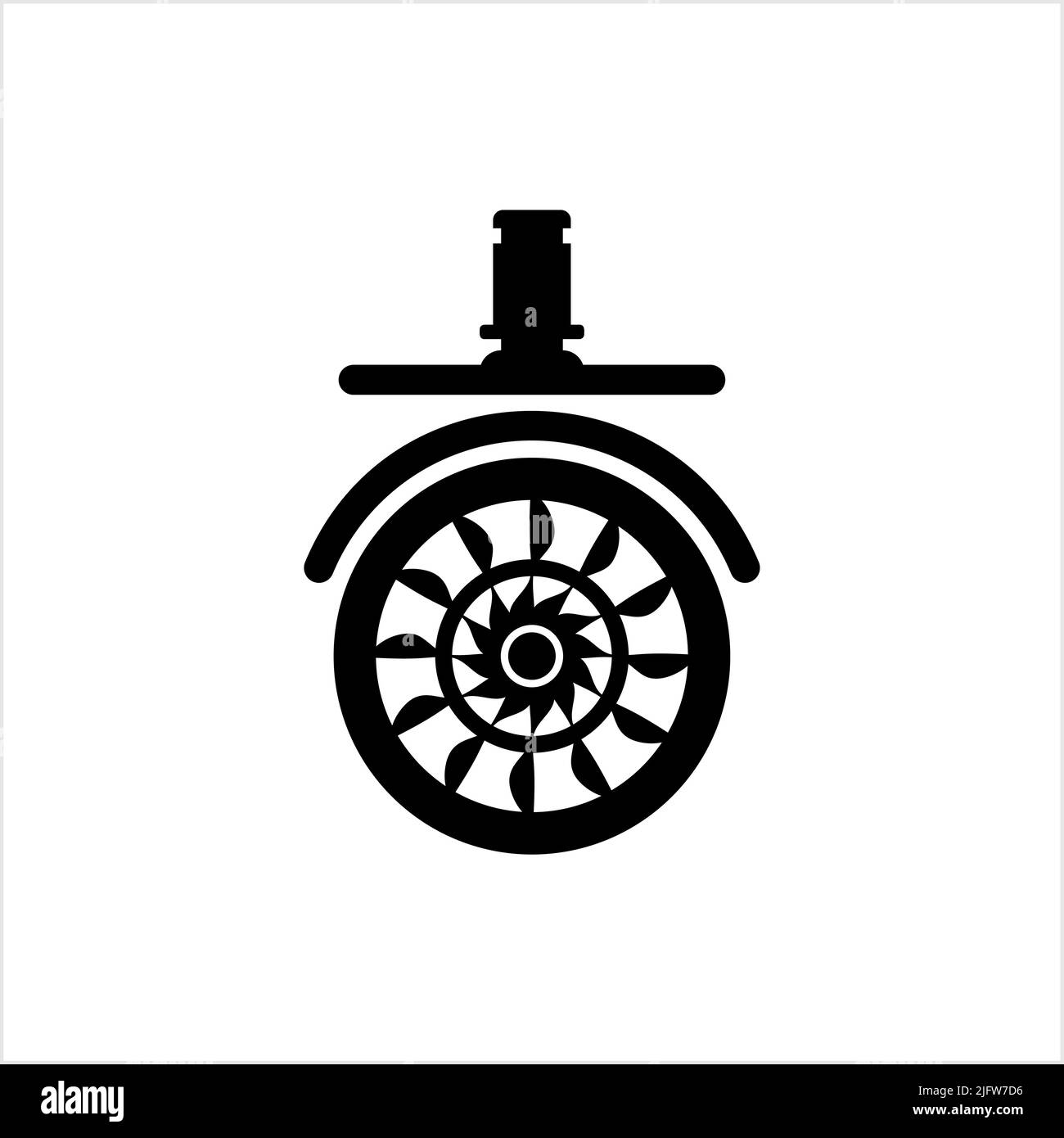 Caster Wheel Icon Vector Art Illustration Stock Vector Image & Art - Alamy