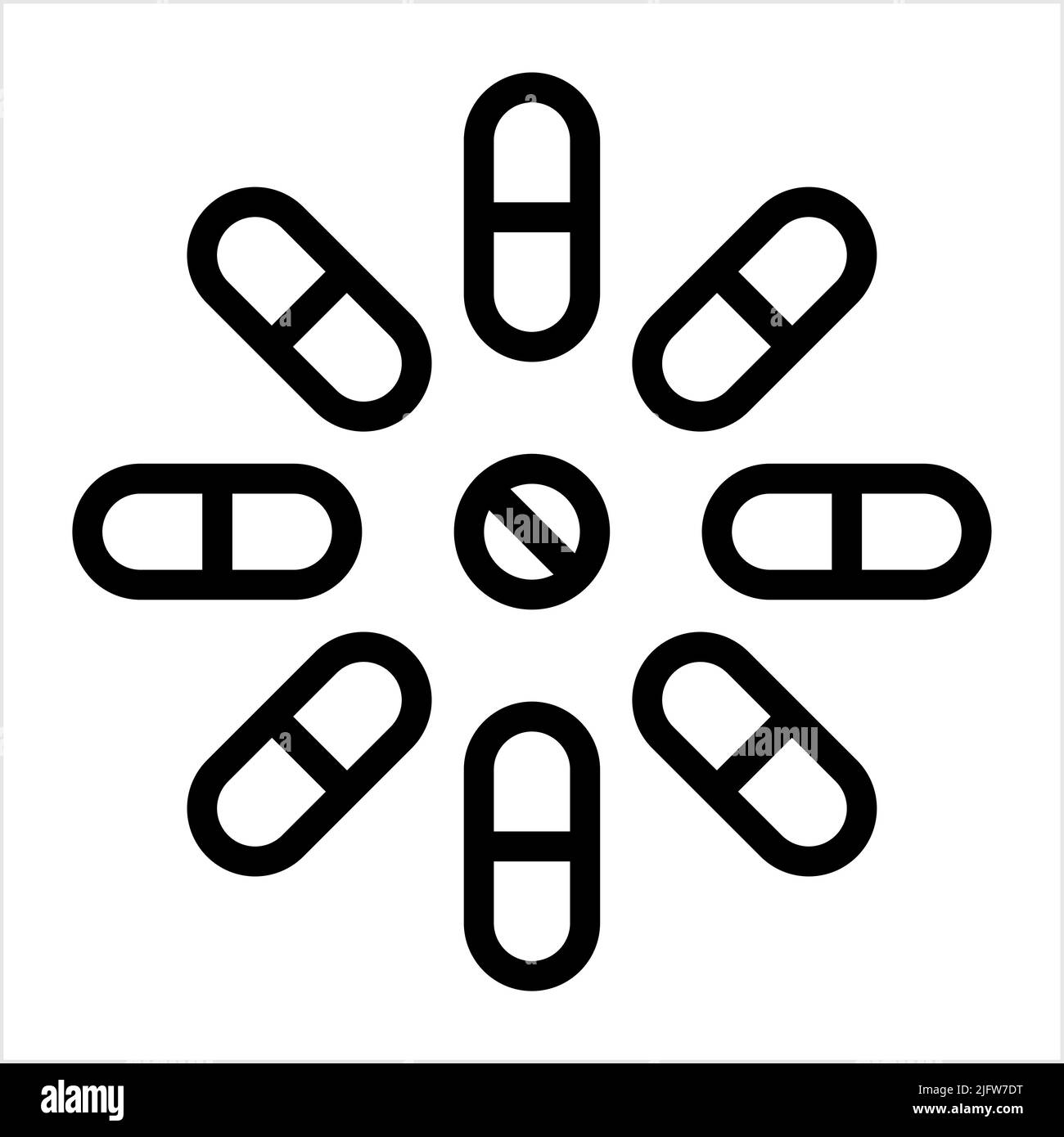 Capsule Pills Icon Vector Art Illustration Stock Vector Image & Art - Alamy