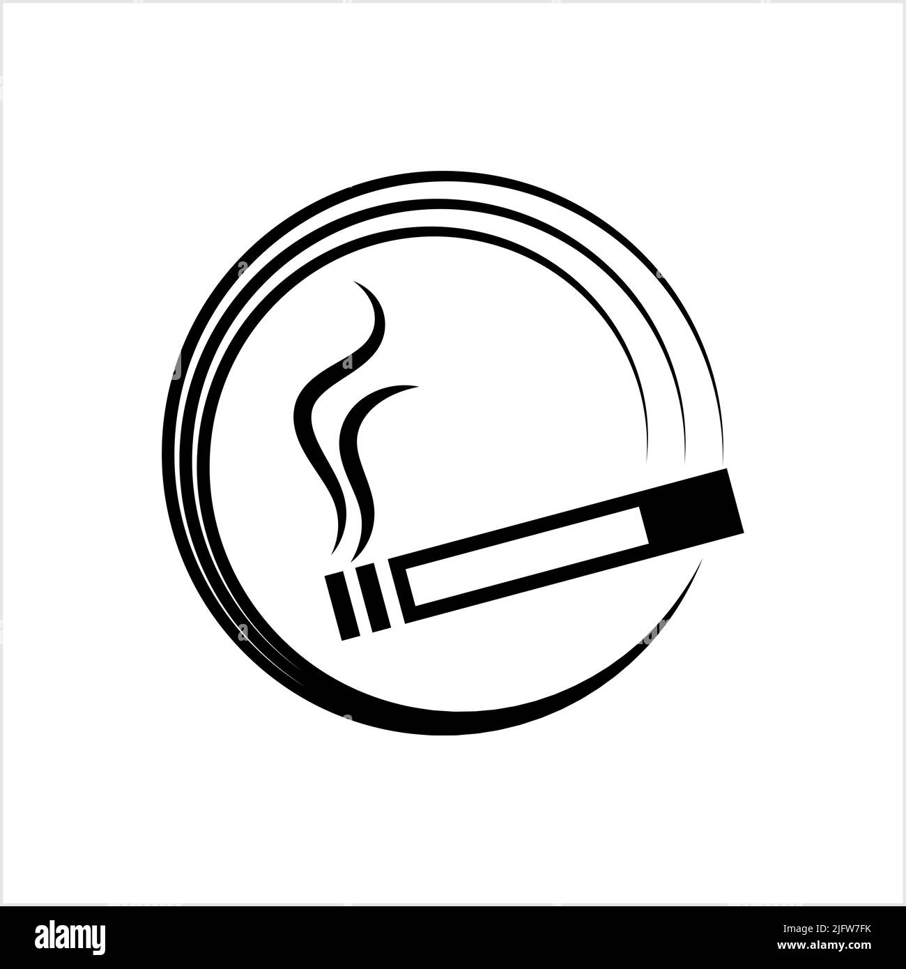 Cigarette Icon, Cigarette Vector Art Illustration Stock Vector Image ...