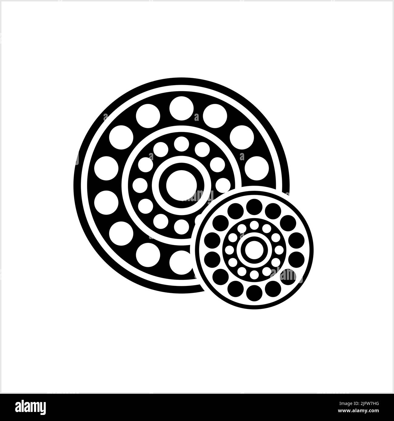 Bearing Icon, Ball Bearing Icon Vector Art Illustration Stock Vector ...