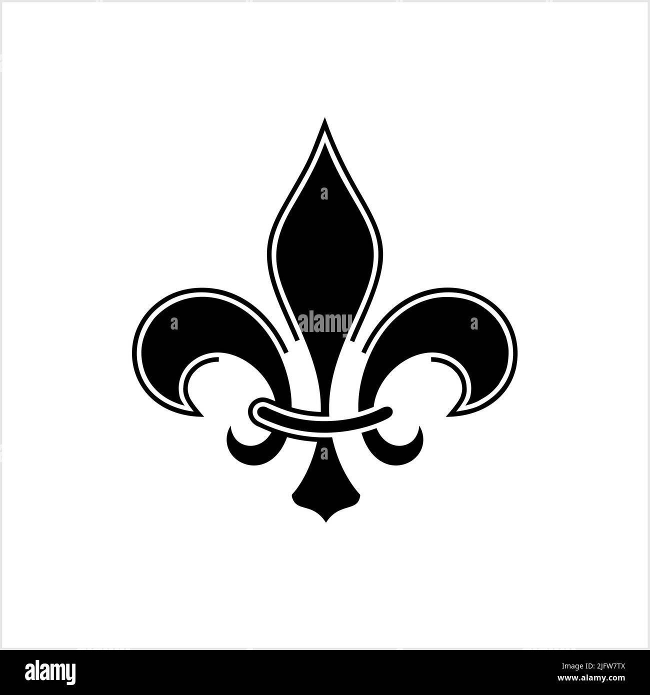 Fleur De Lis, Fleur-De-Lys Or Flower-De-Luce, The Decorative Stylized ...