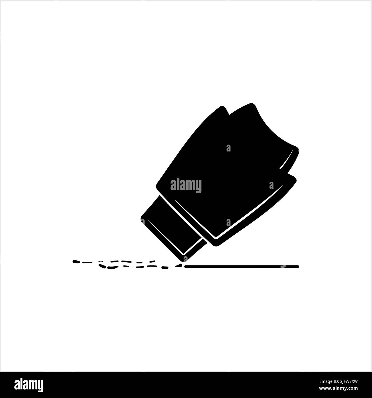Eraser Icon, Pencil Eraser Icon, Pen Eraser Icon Vector Art ...