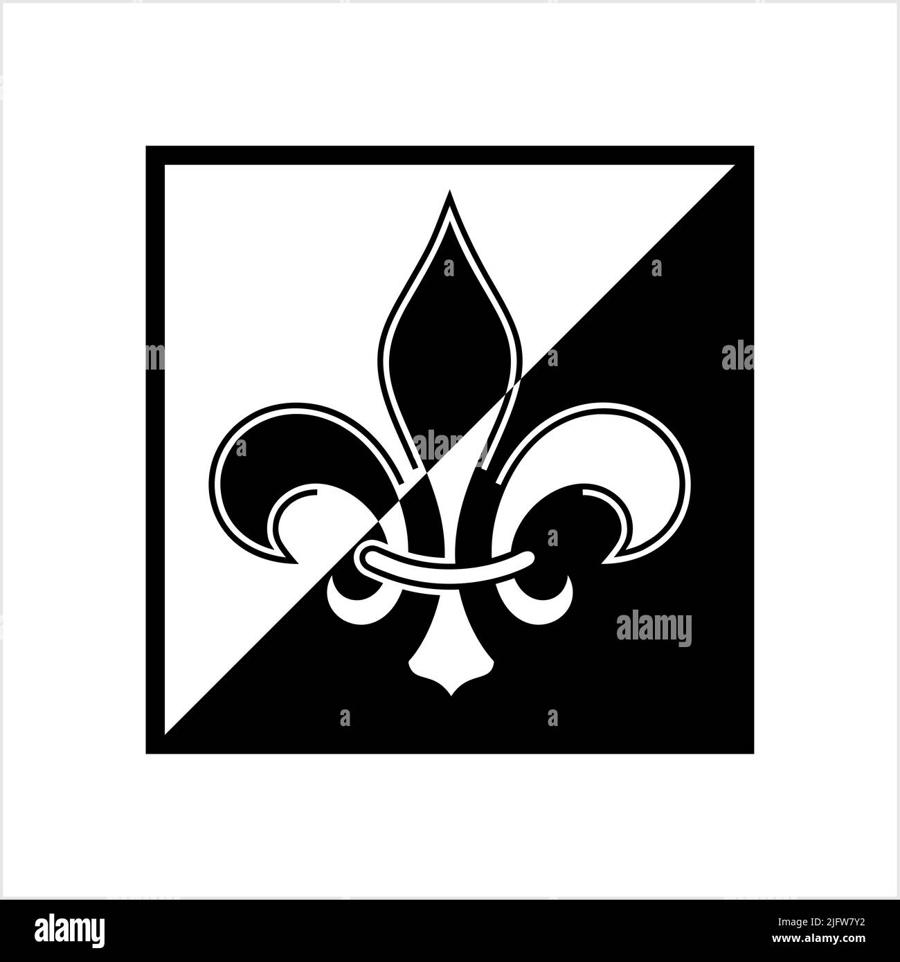 Fleur De Lis, Fleur-De-Lys Or Flower-De-Luce, The Decorative Stylized ...