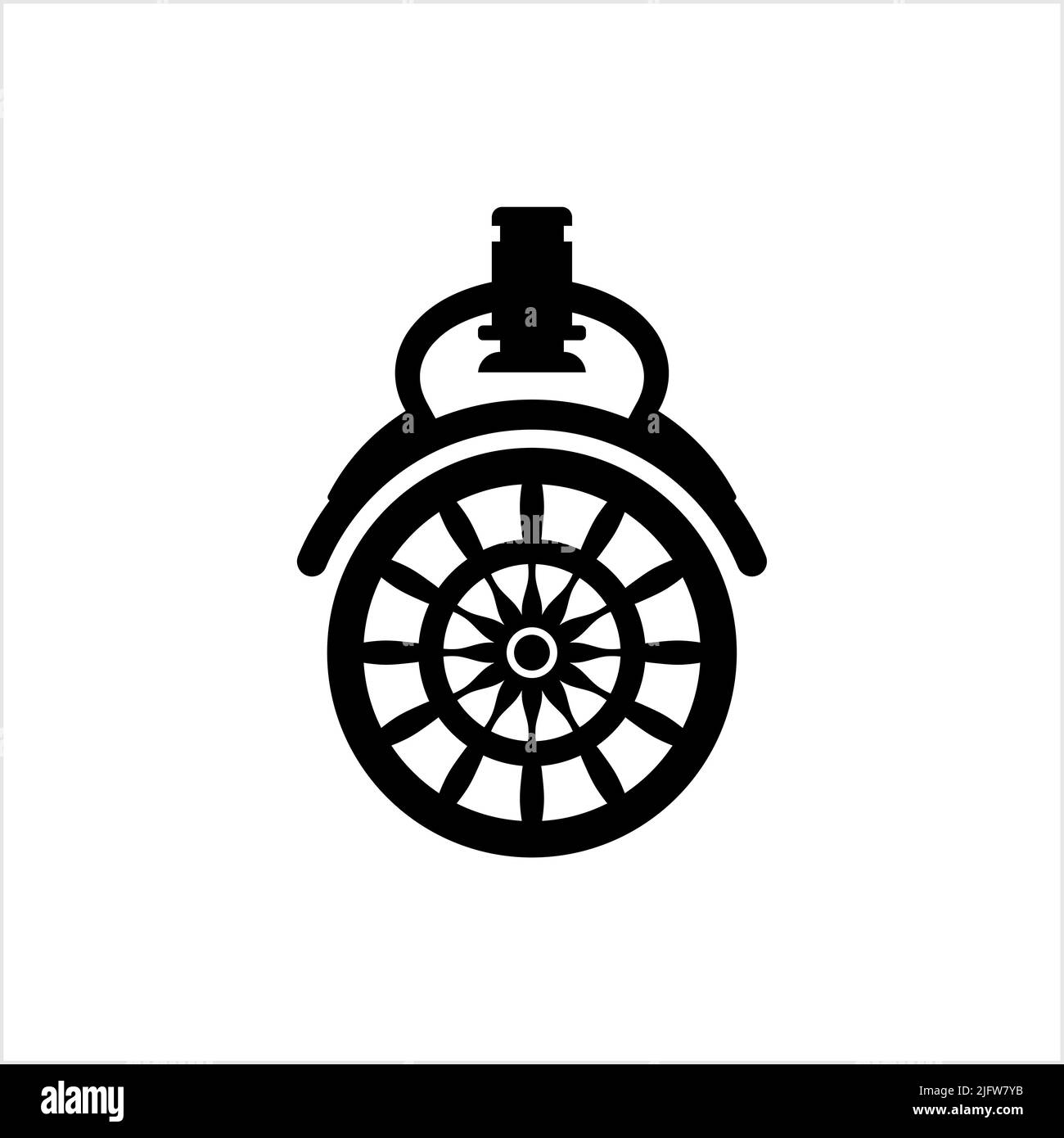 Caster Wheel Icon Vector Art Illustration Stock Vector Image & Art - Alamy