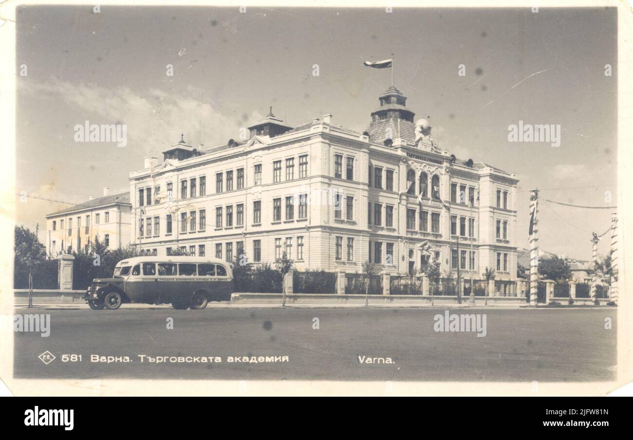 Varna. The Trade Academy Stock Photo - Alamy