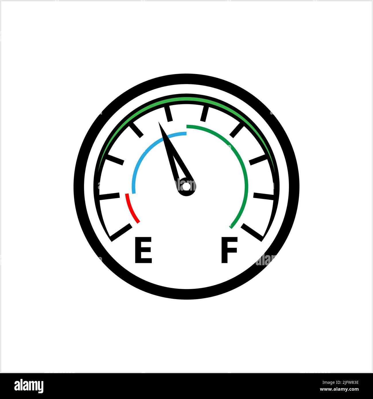 Fuel Gauge Icon Vector Art Illustration Stock Vector Image & Art - Alamy