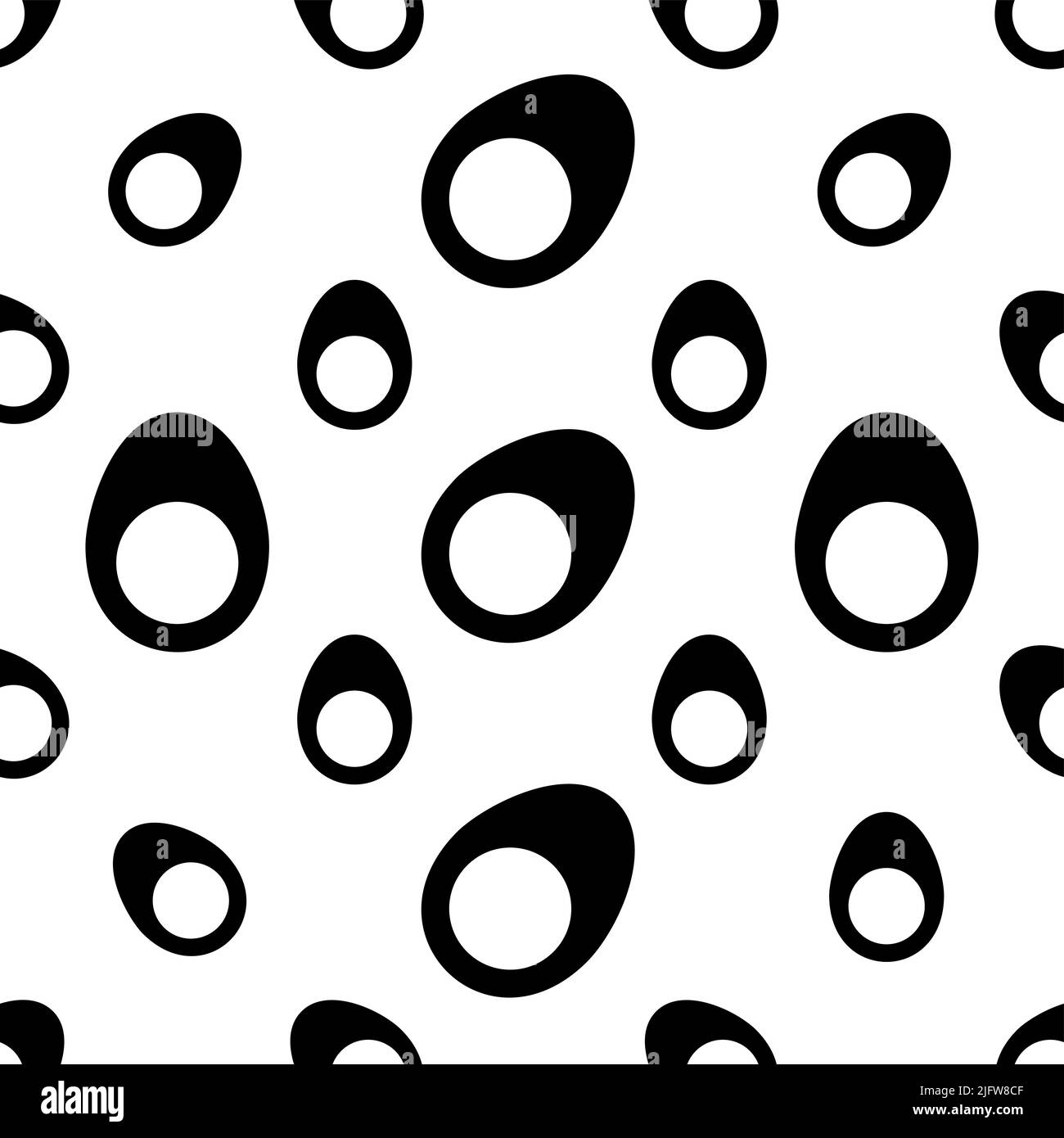Egg Icon Seamless Pattern, Egg Vector Art Illustration Stock Vector ...