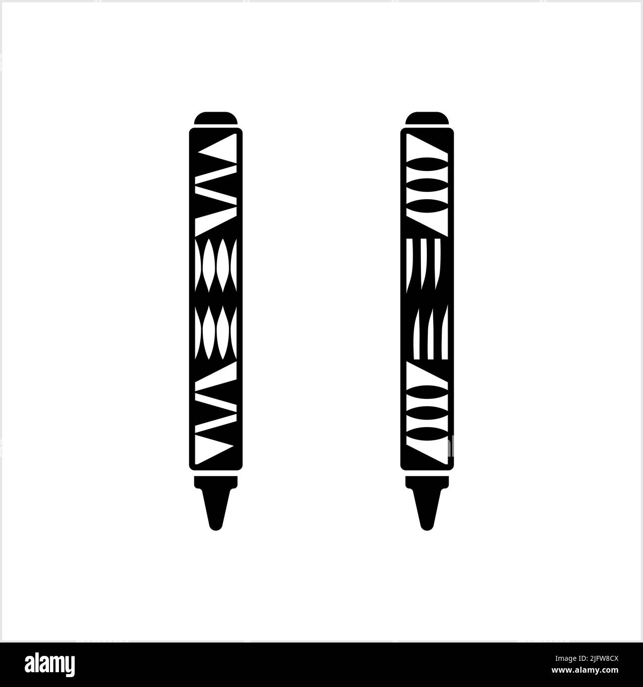 Crayon Icon, Drawing Crayon Vector Art Illustration Stock Vector Image ...