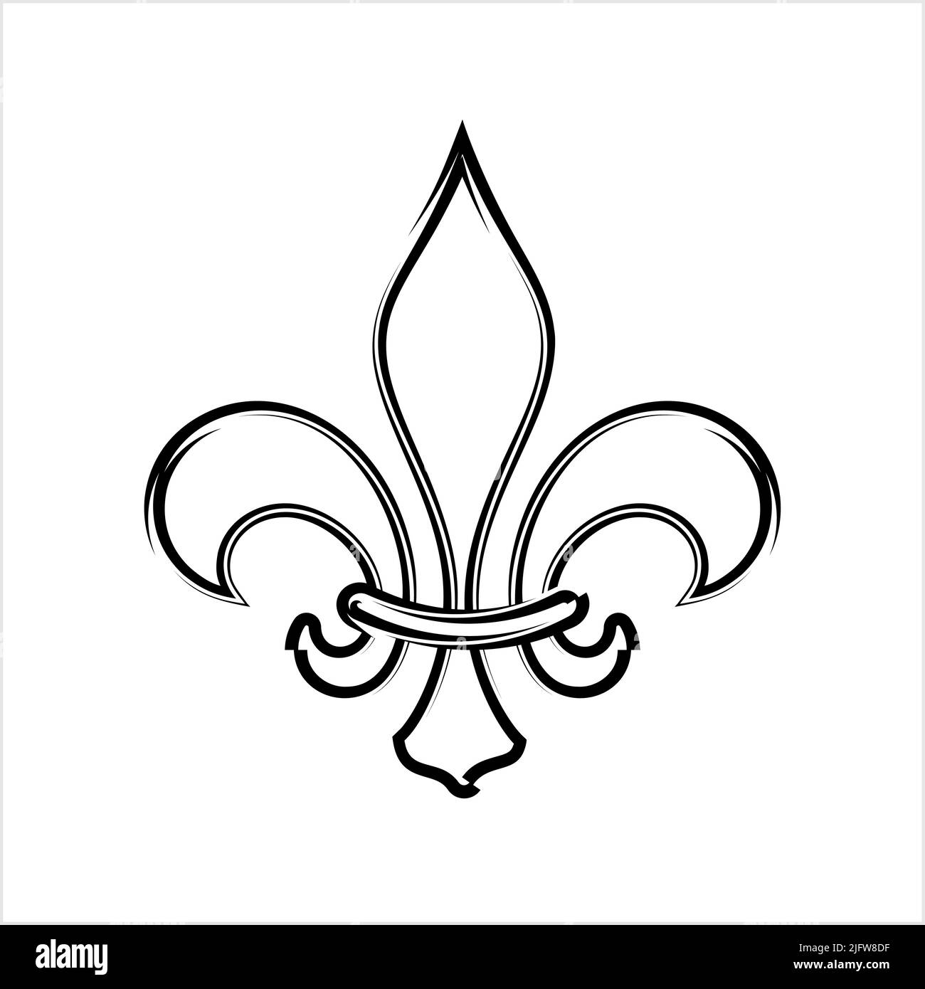 Fleur de lys vector vectors Black and White Stock Photos & Images - Alamy